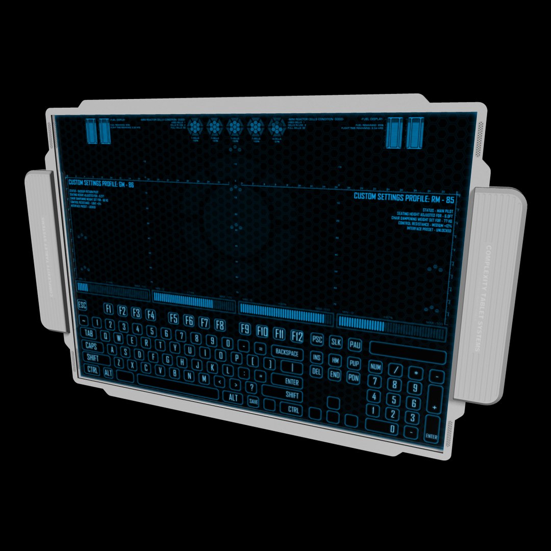 A4 Data Pad Tablet 3d Model