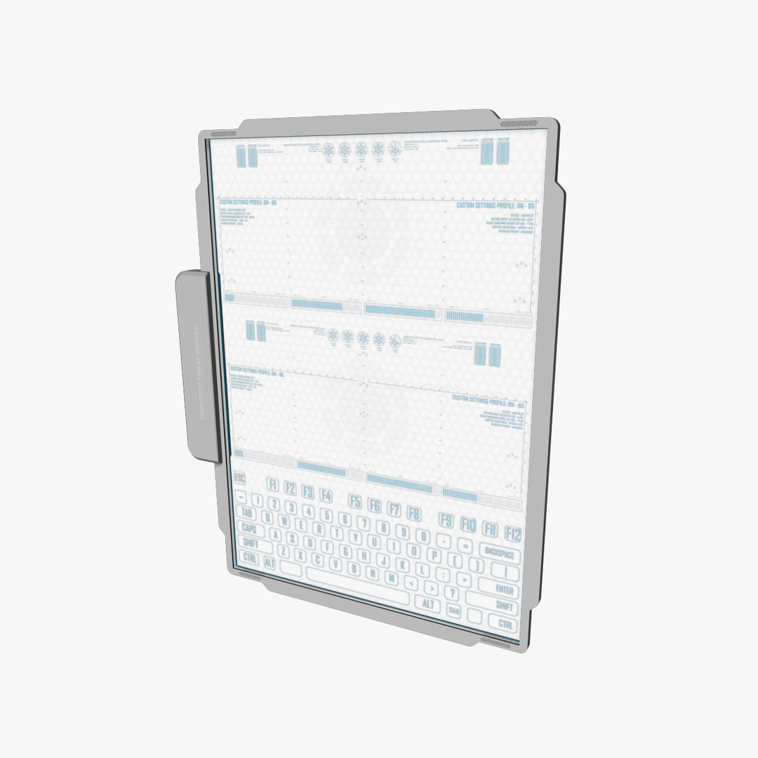 A4 Data Pad Tablet 3d Model