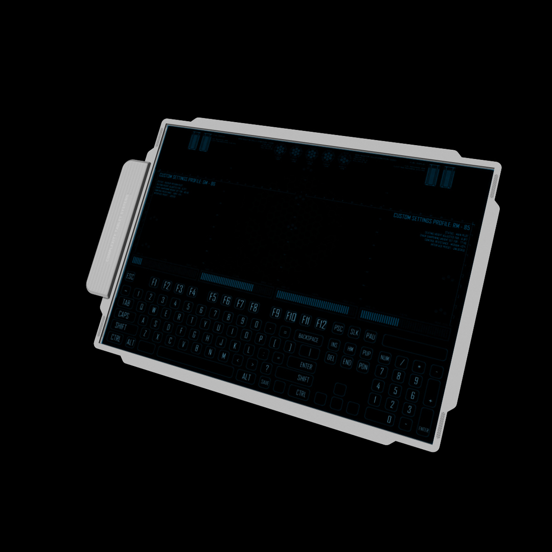 A4 Data Pad Tablet 3d Model