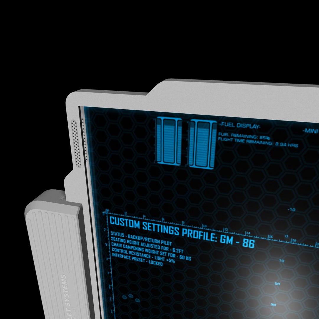 A4 Data Pad Tablet 3d Model