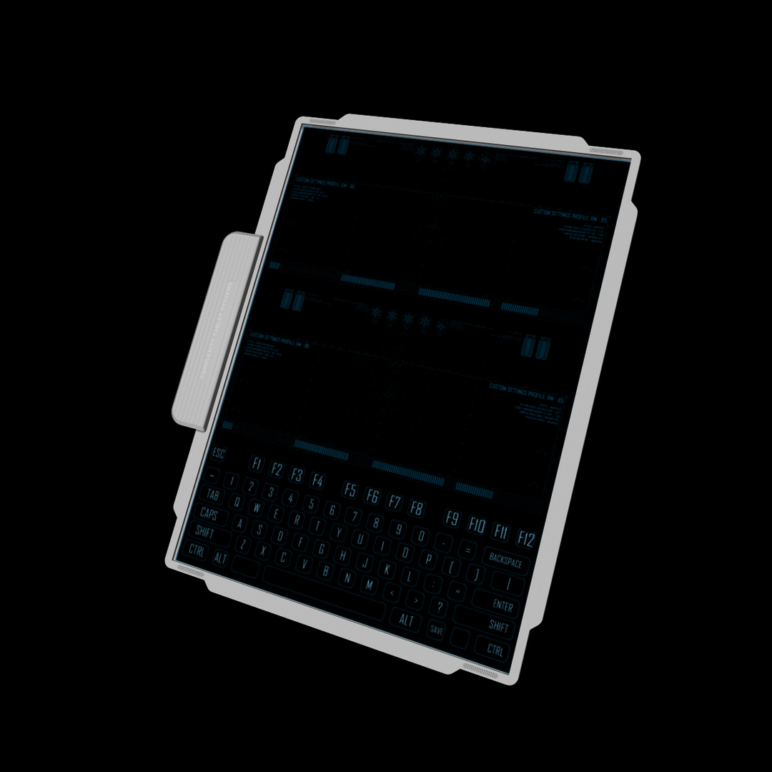 A4 Data Pad Tablet 3d Model
