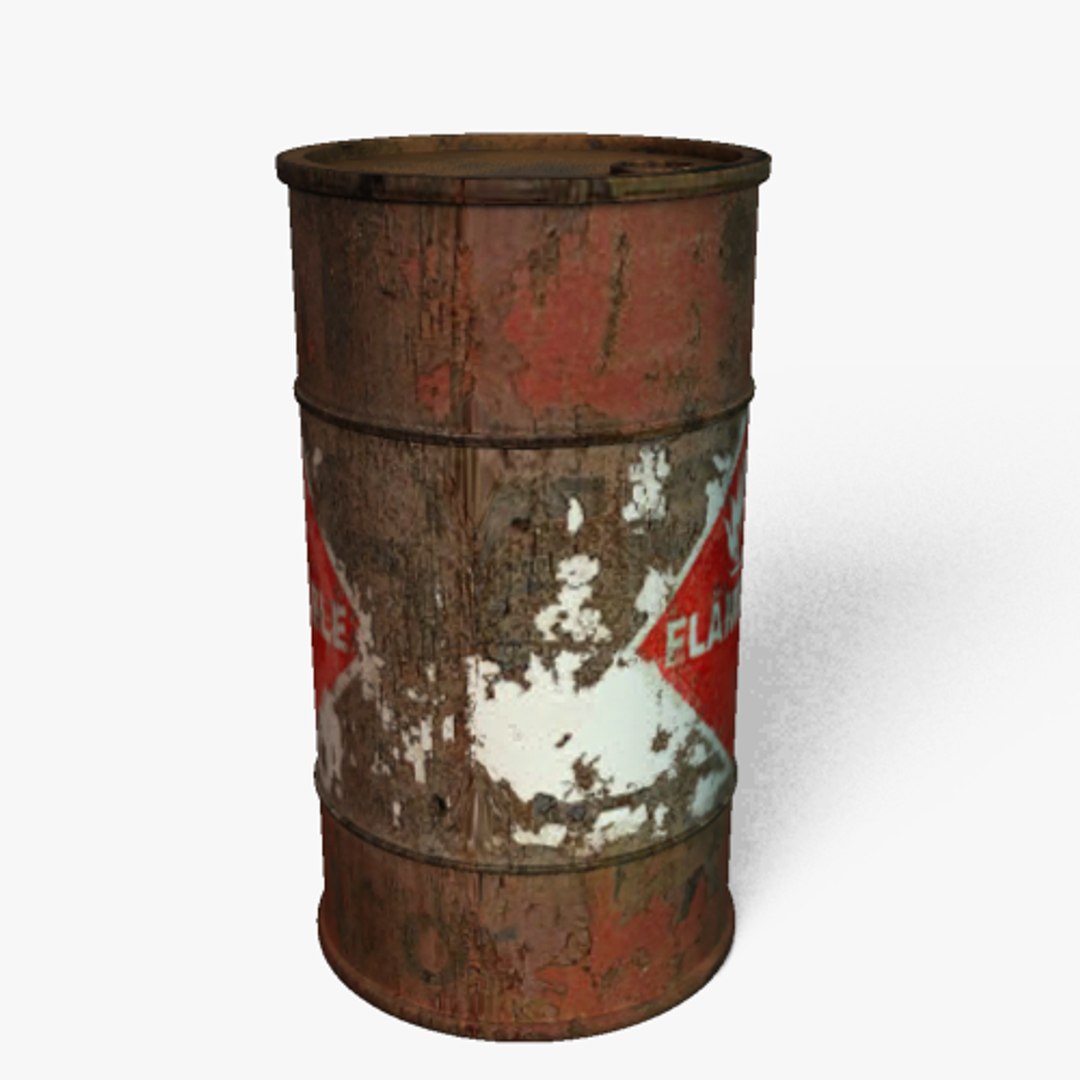 3d Oil Barrel Model