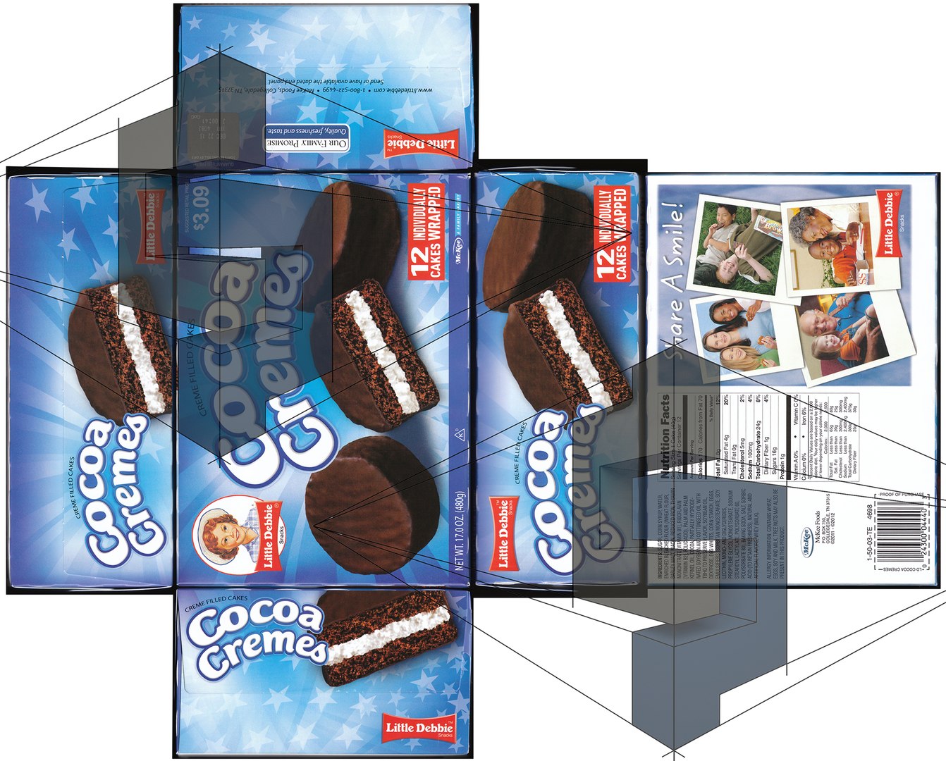 3d Model Little Debbie Cocoa Cremes