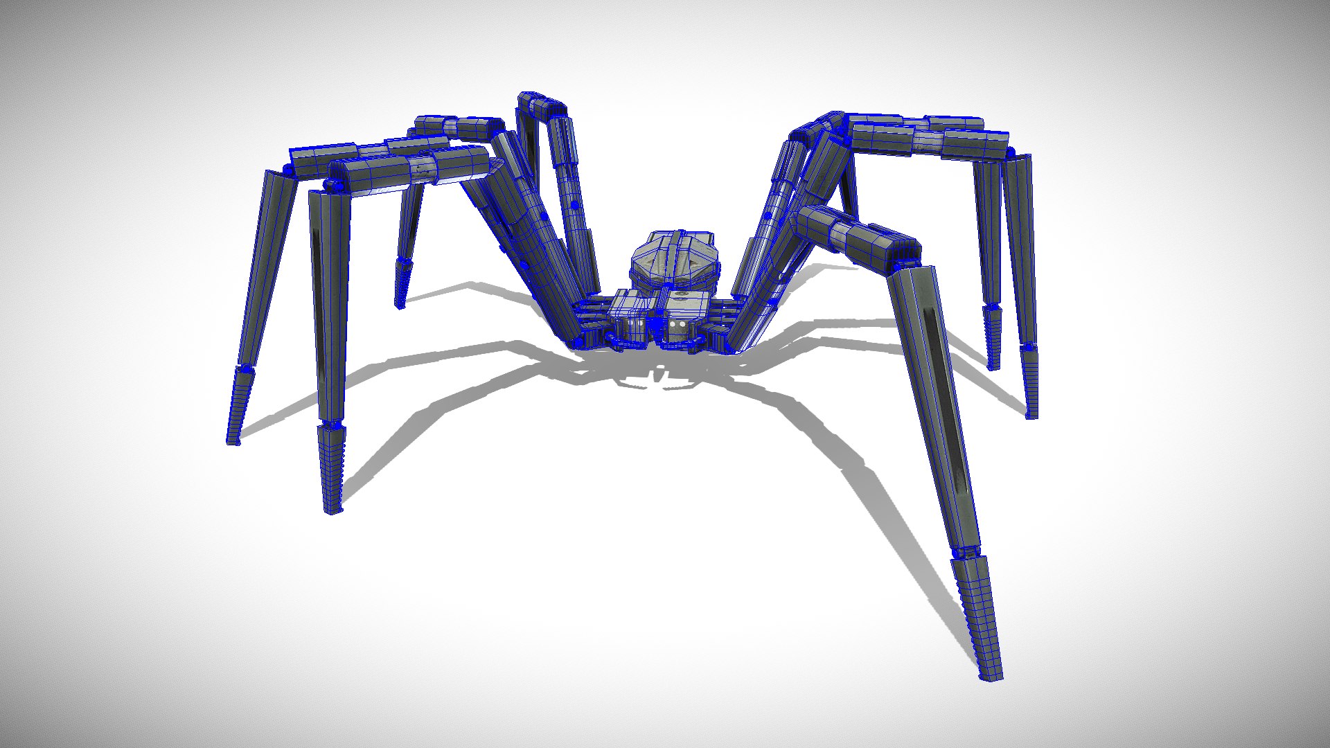 3D Spider bot rigged and animated model - TurboSquid 2098295