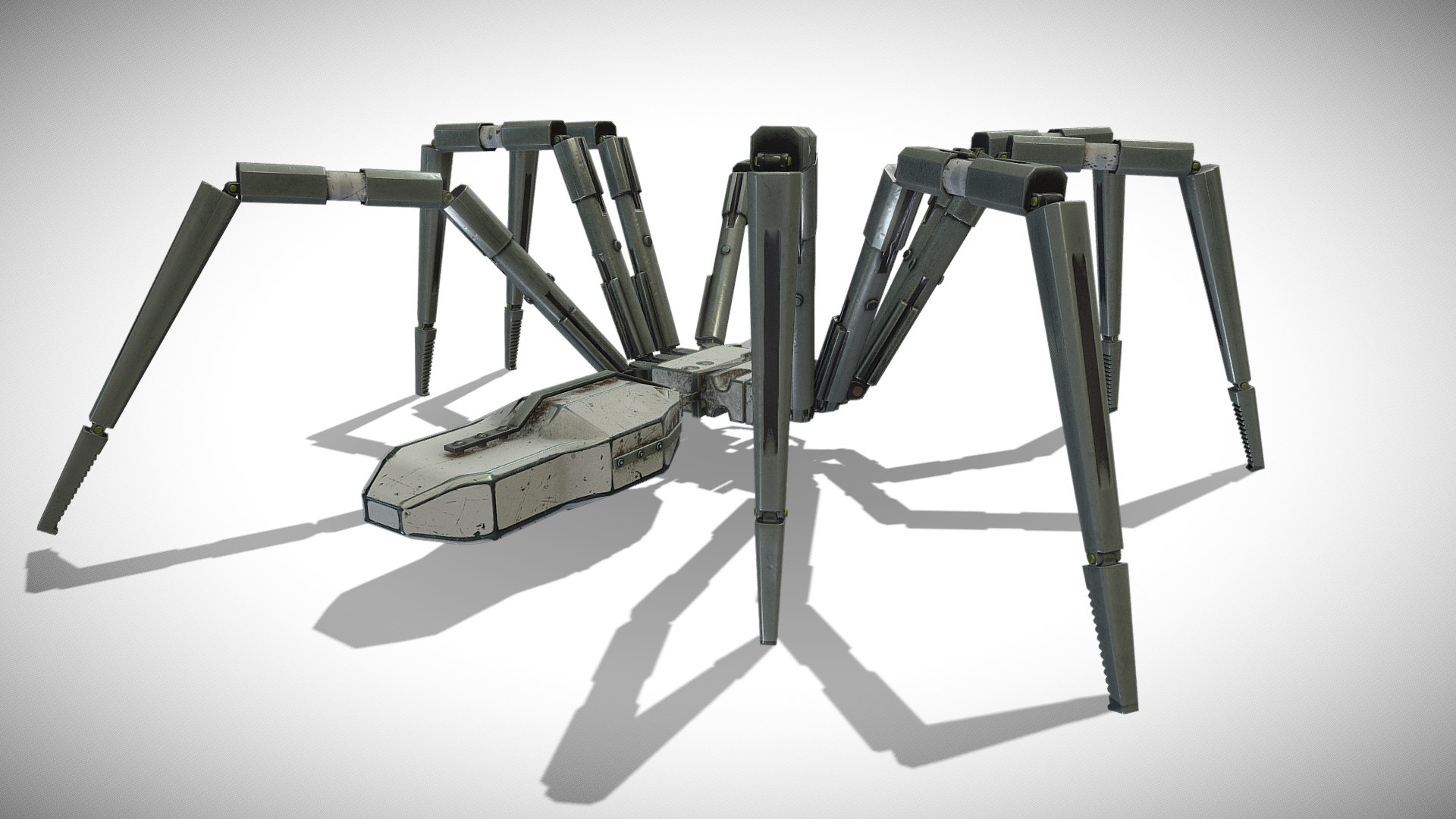 3D Spider bot rigged and animated model - TurboSquid 2098295