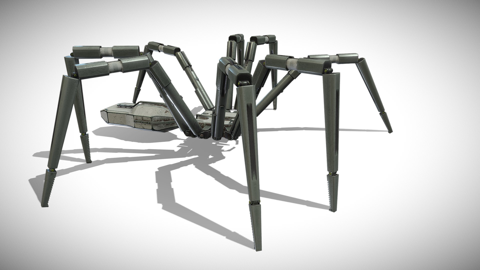 3D модель Spider bot rigged and animated - TurboSquid 2098295