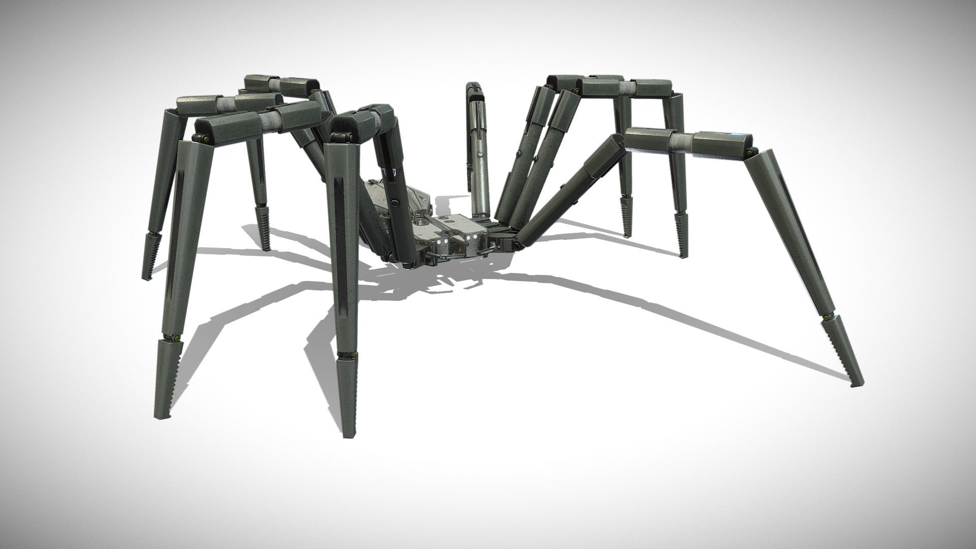 3D Spider bot rigged and animated model - TurboSquid 2098295