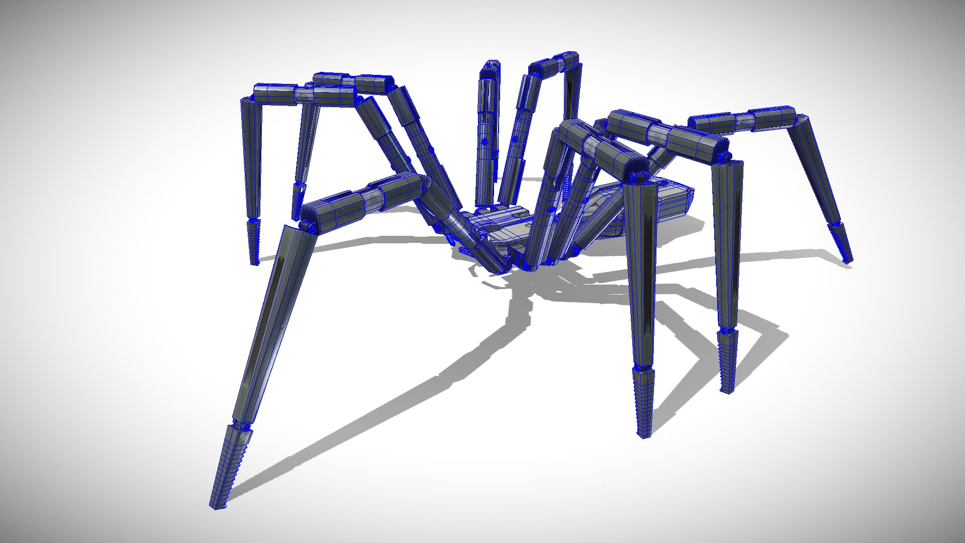 3D Spider bot rigged and animated model - TurboSquid 2098295