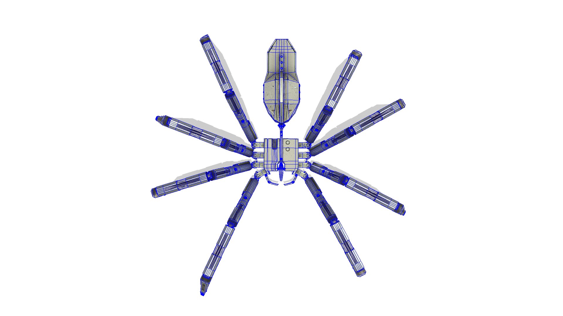 3D Spider Bot Rigged And Animated Model - TurboSquid 2098295