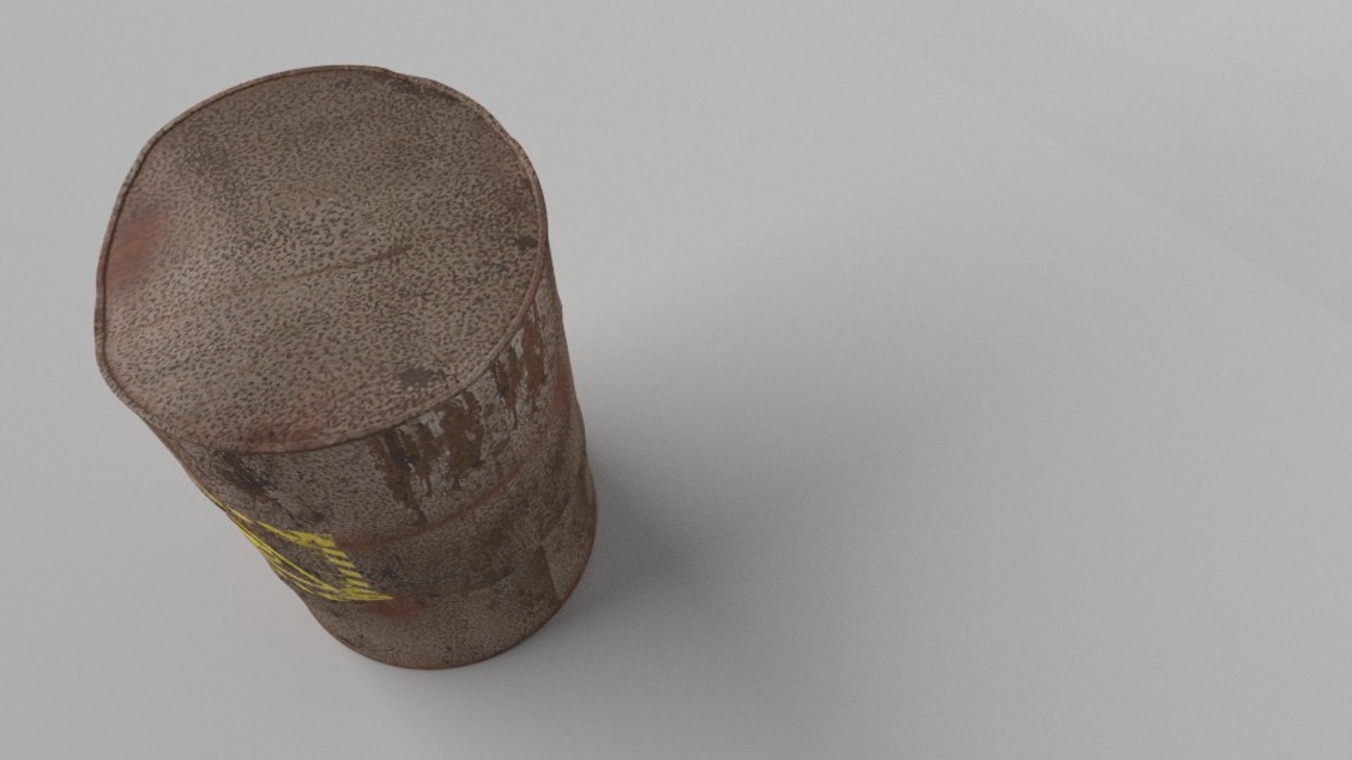 3d Model Rusty Barrel Toxic