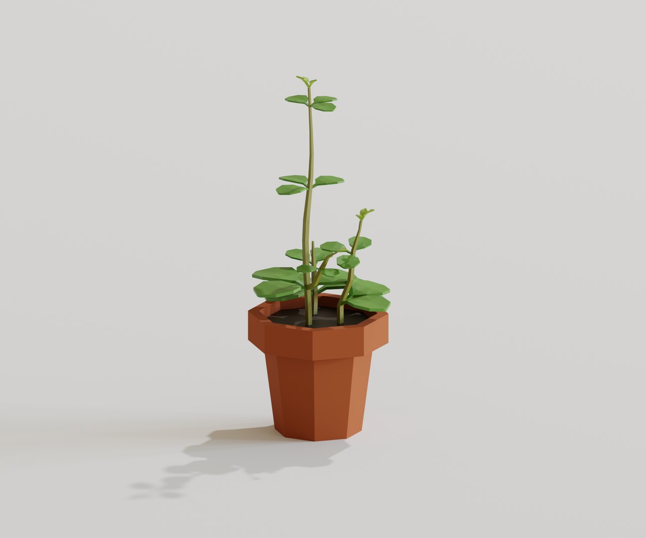 3D Cartoon Indoor Plant Model - TurboSquid 1810422