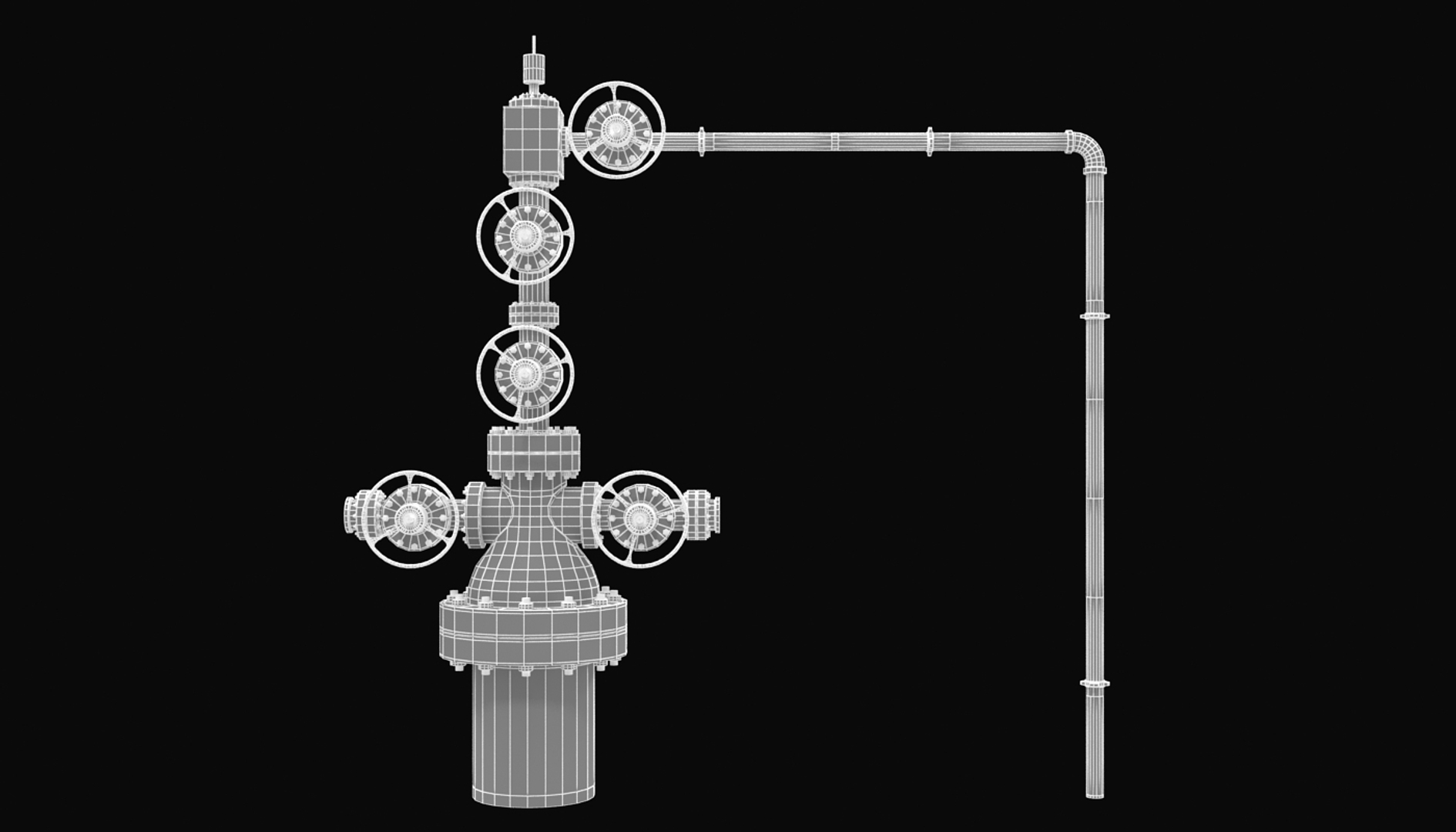 3D Oilfield Wellhead Model - TurboSquid 1401469