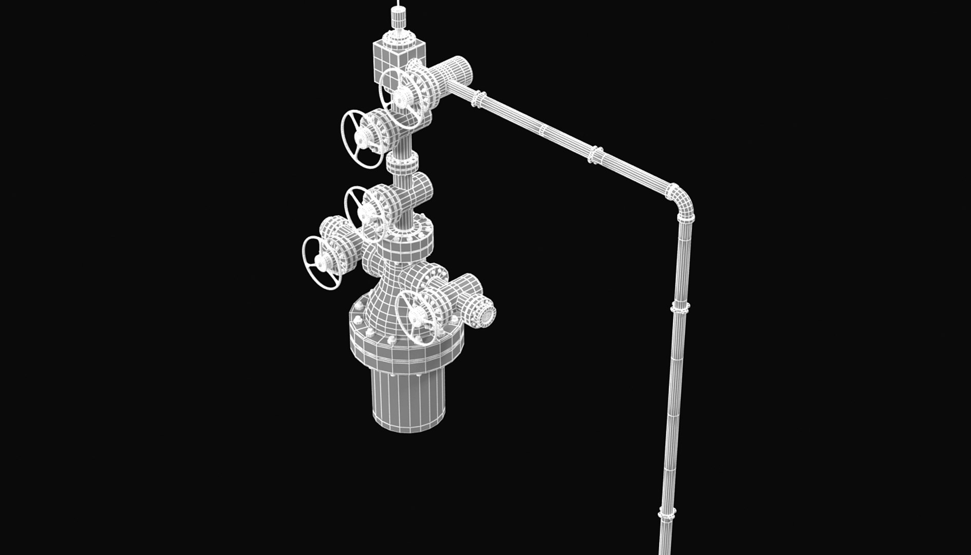 3D Oilfield Wellhead Model - TurboSquid 1401469