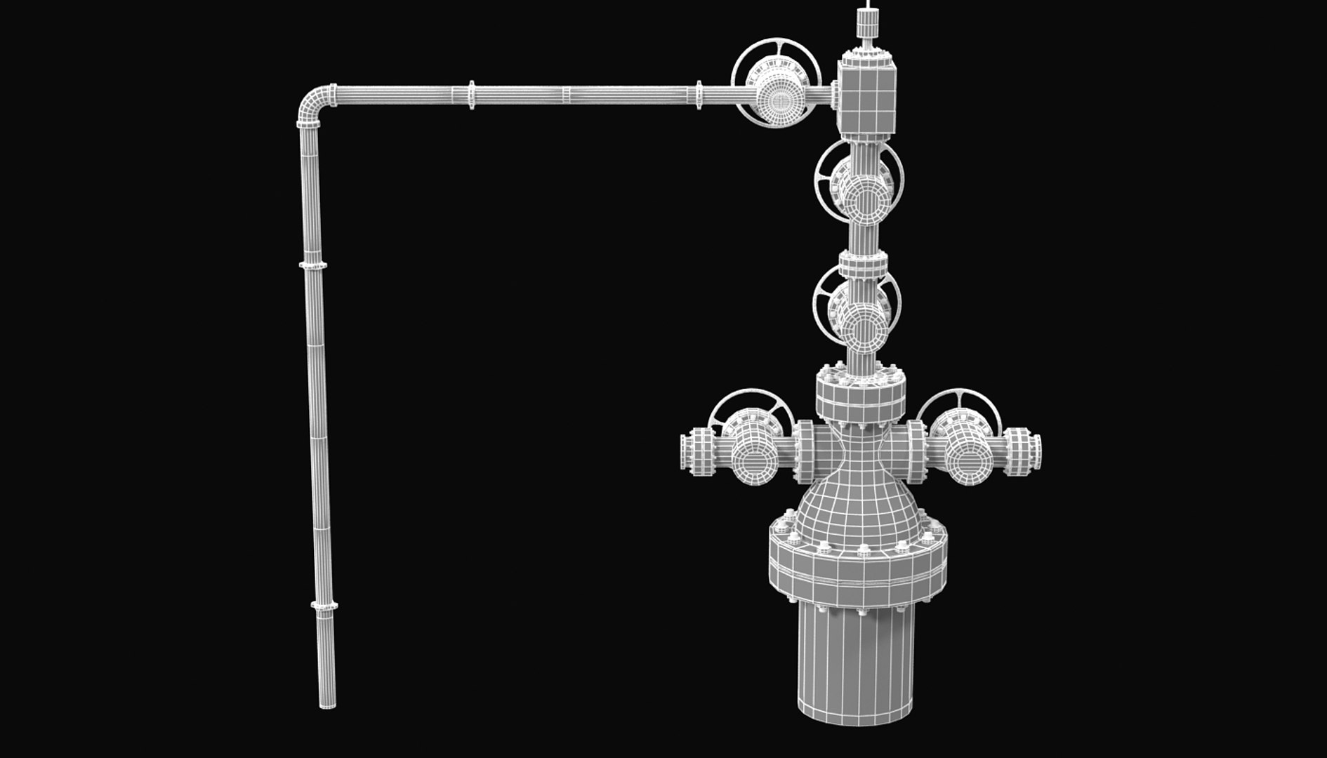 3D Oilfield Wellhead Model - TurboSquid 1401469
