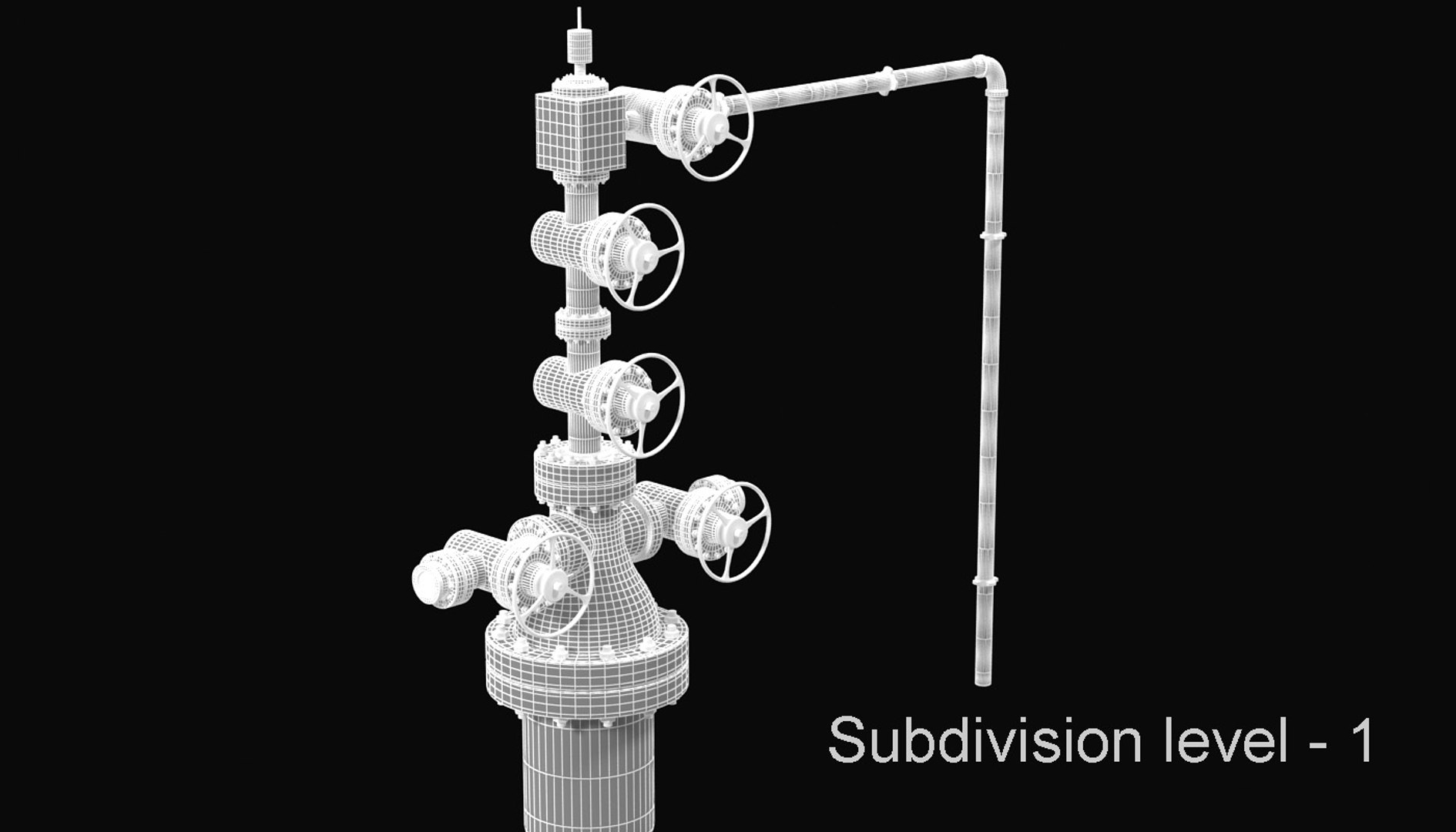 3D Oilfield Wellhead Model - TurboSquid 1401469
