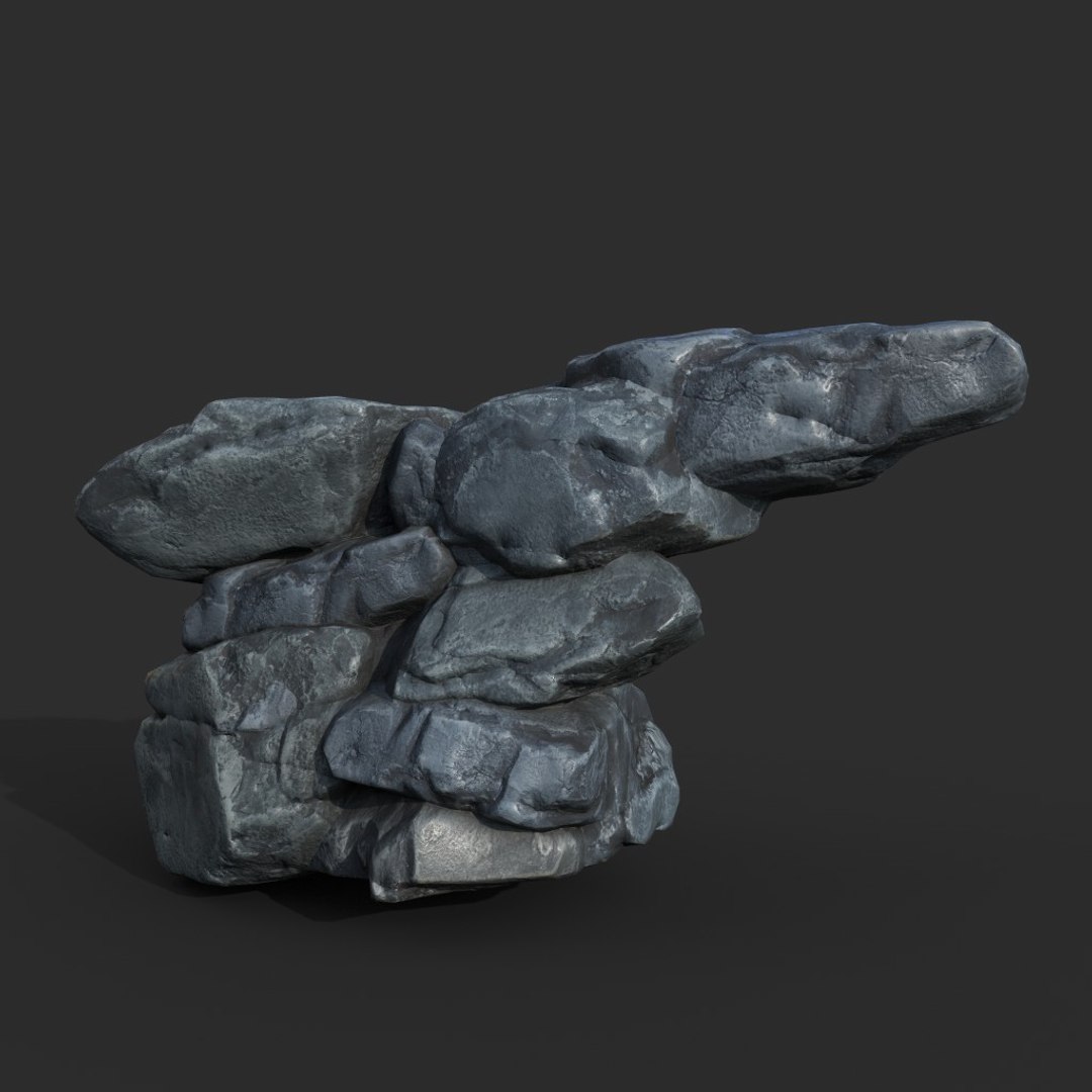 8 Low poly PBR Boulder Rock 3D model - TurboSquid 2162650