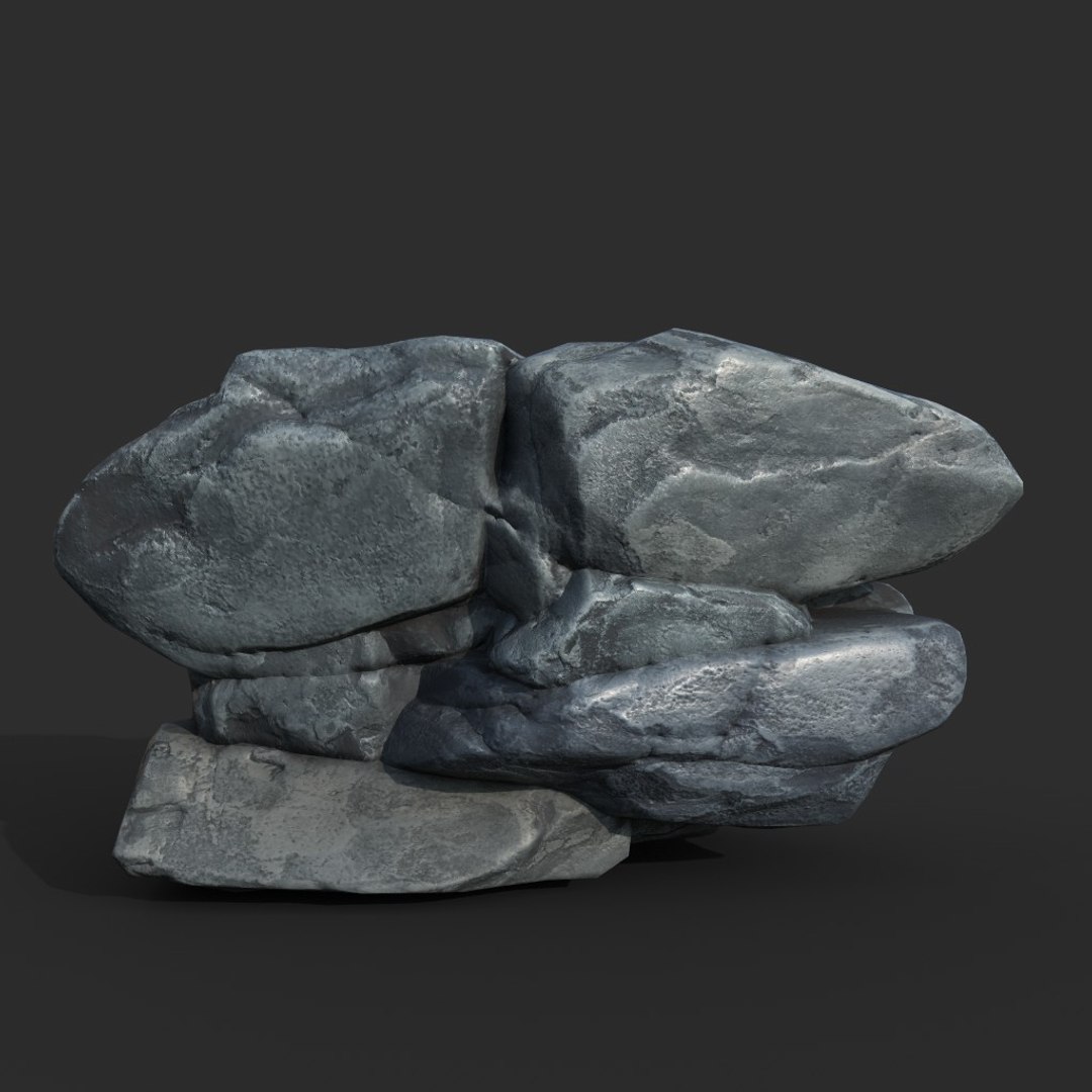 8 Low poly PBR Boulder Rock 3D model - TurboSquid 2162650