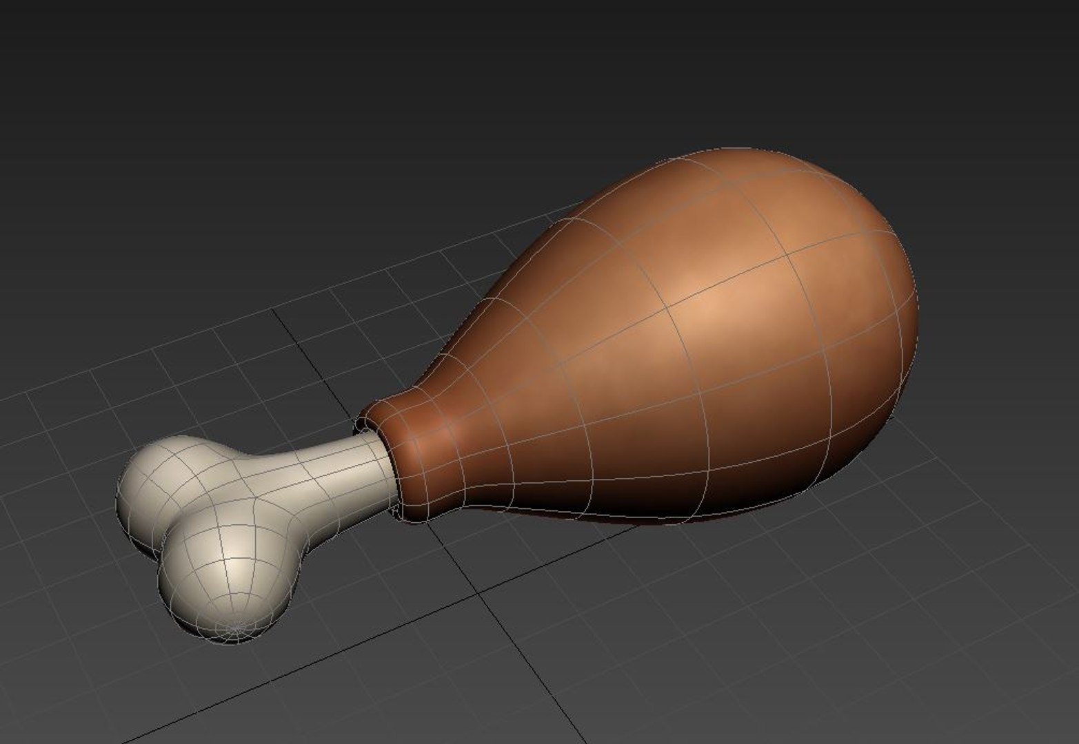 3D Model Chicken Leg - TurboSquid 1302304