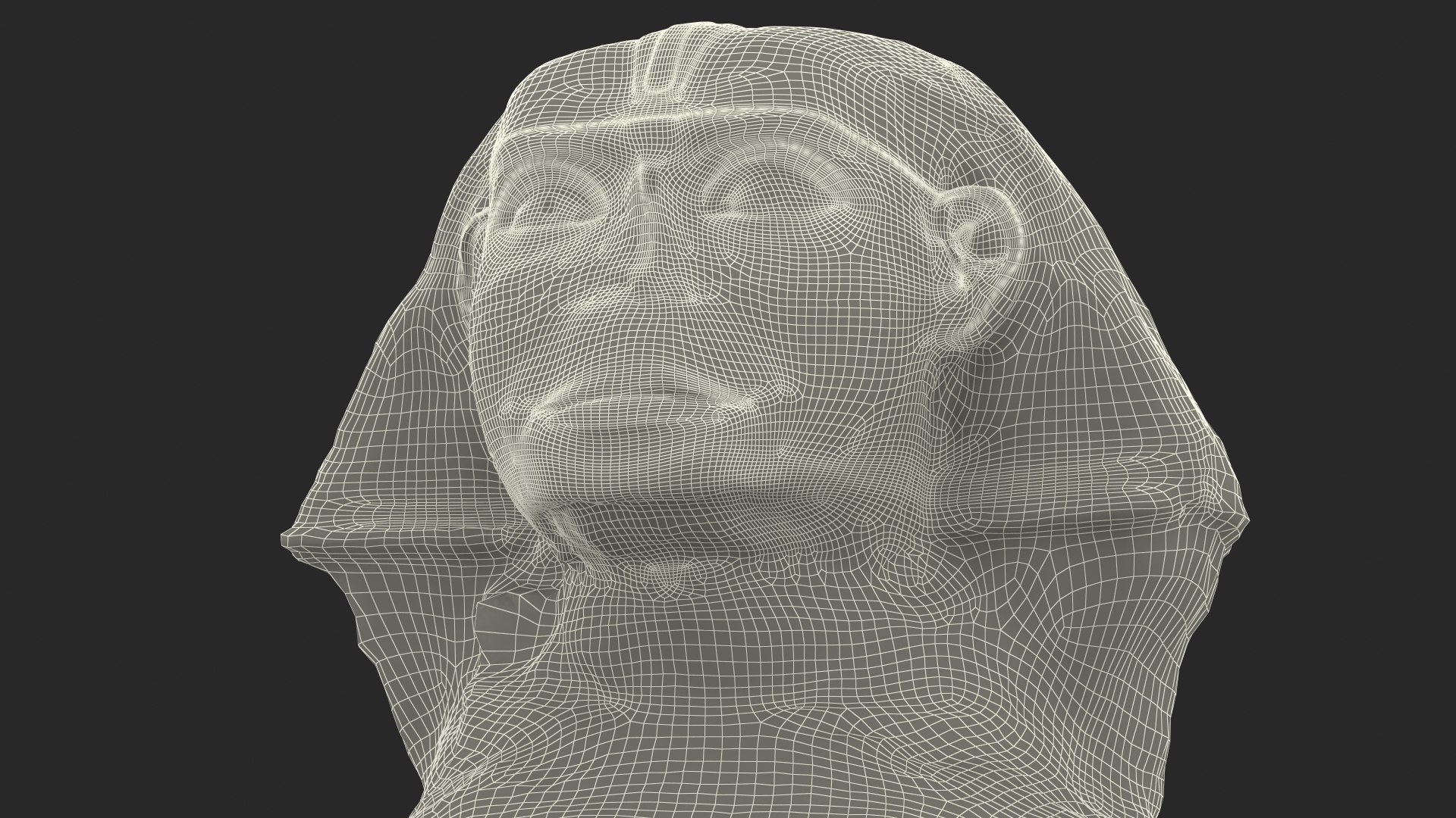 3d great sphinx giza model