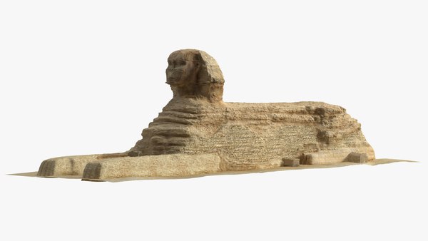 3d great sphinx giza model