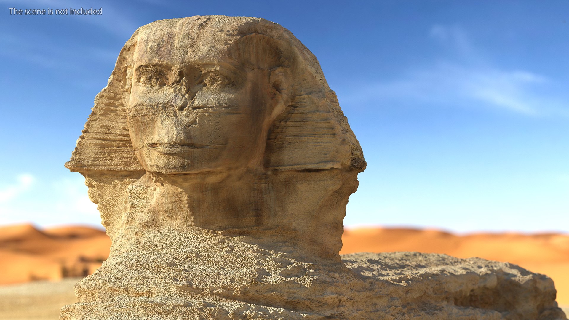 3d great sphinx giza model