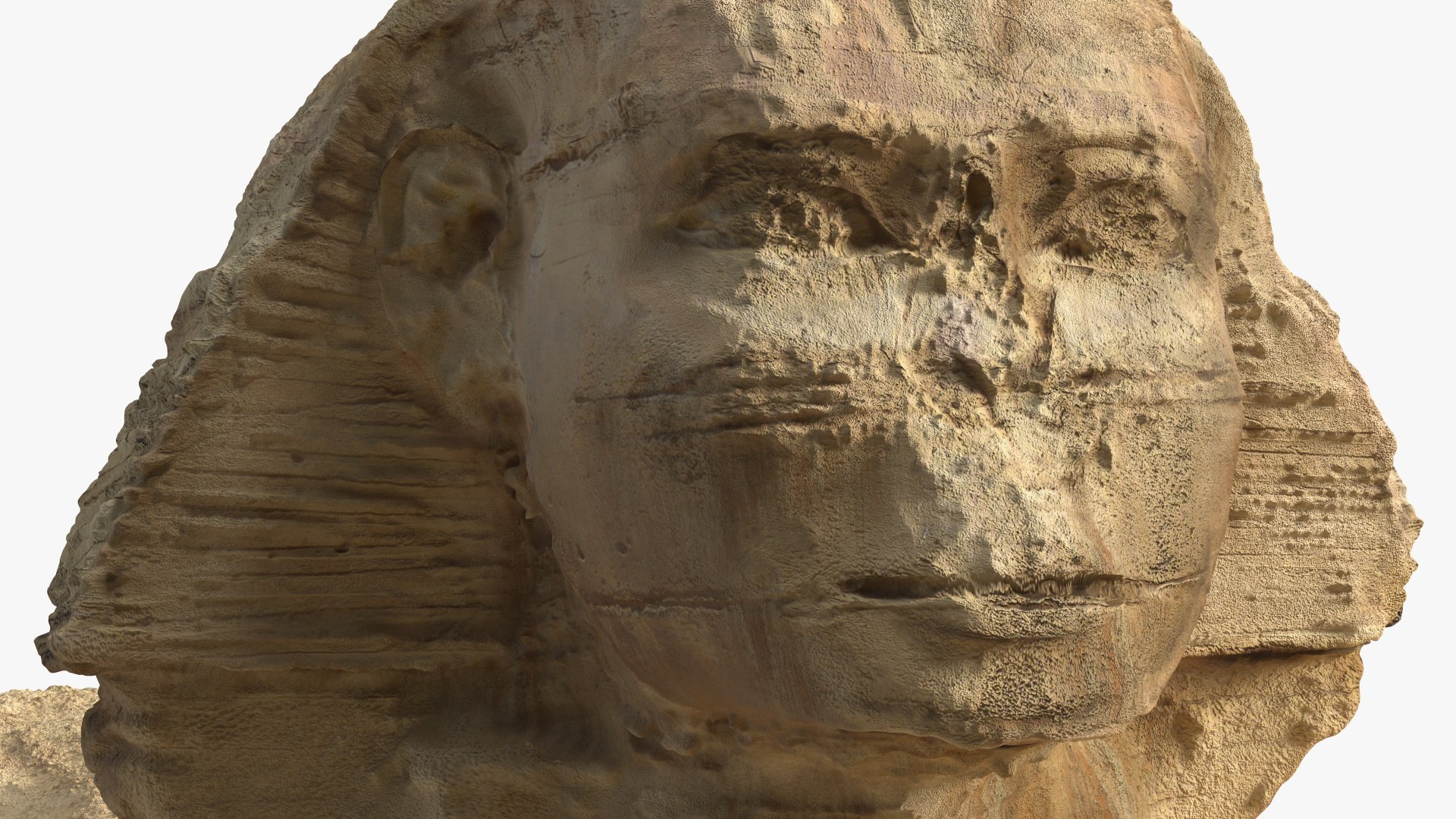 3d great sphinx giza model
