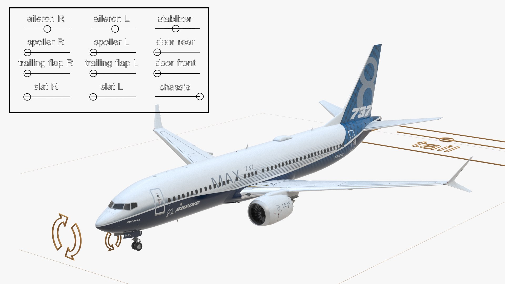 3D Boeing 737 MAX 8 Rigged - TurboSquid 2328758