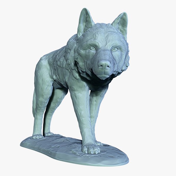 modelo 3d Wolf Statue print Ready - TurboSquid 2040493