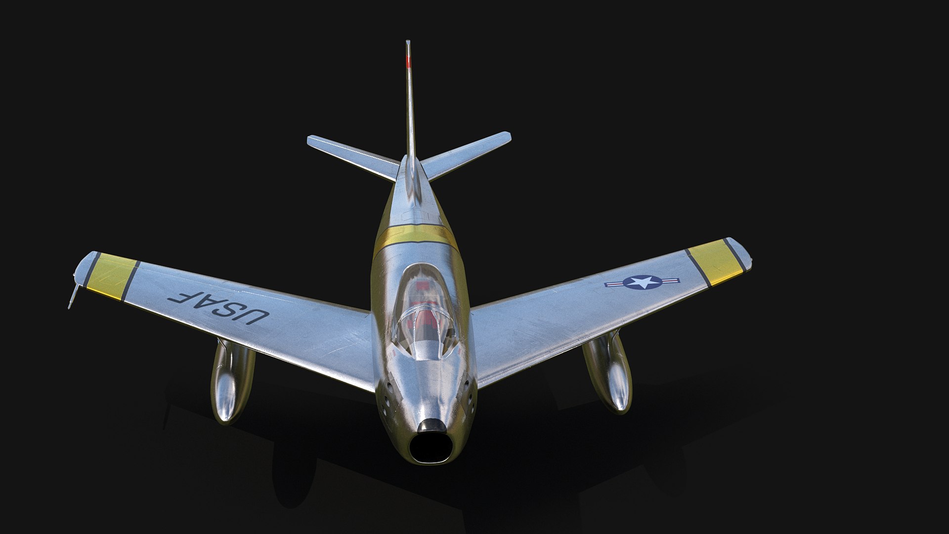3D F-86 Sabre USAF No Landing Gear - TurboSquid 1996494