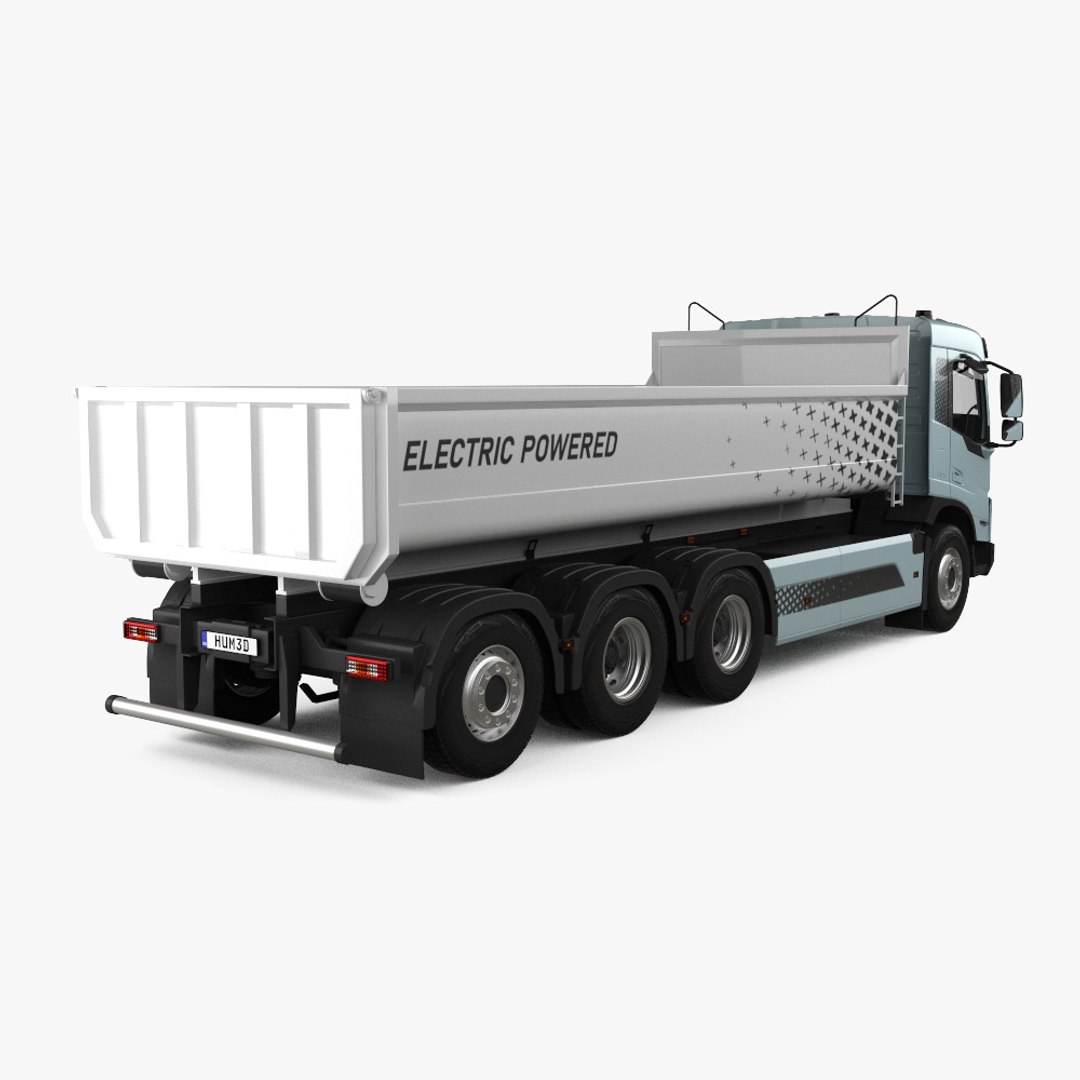 Volvo FMX Electric Tipper Truck with HQ interior 2020 3D model ...