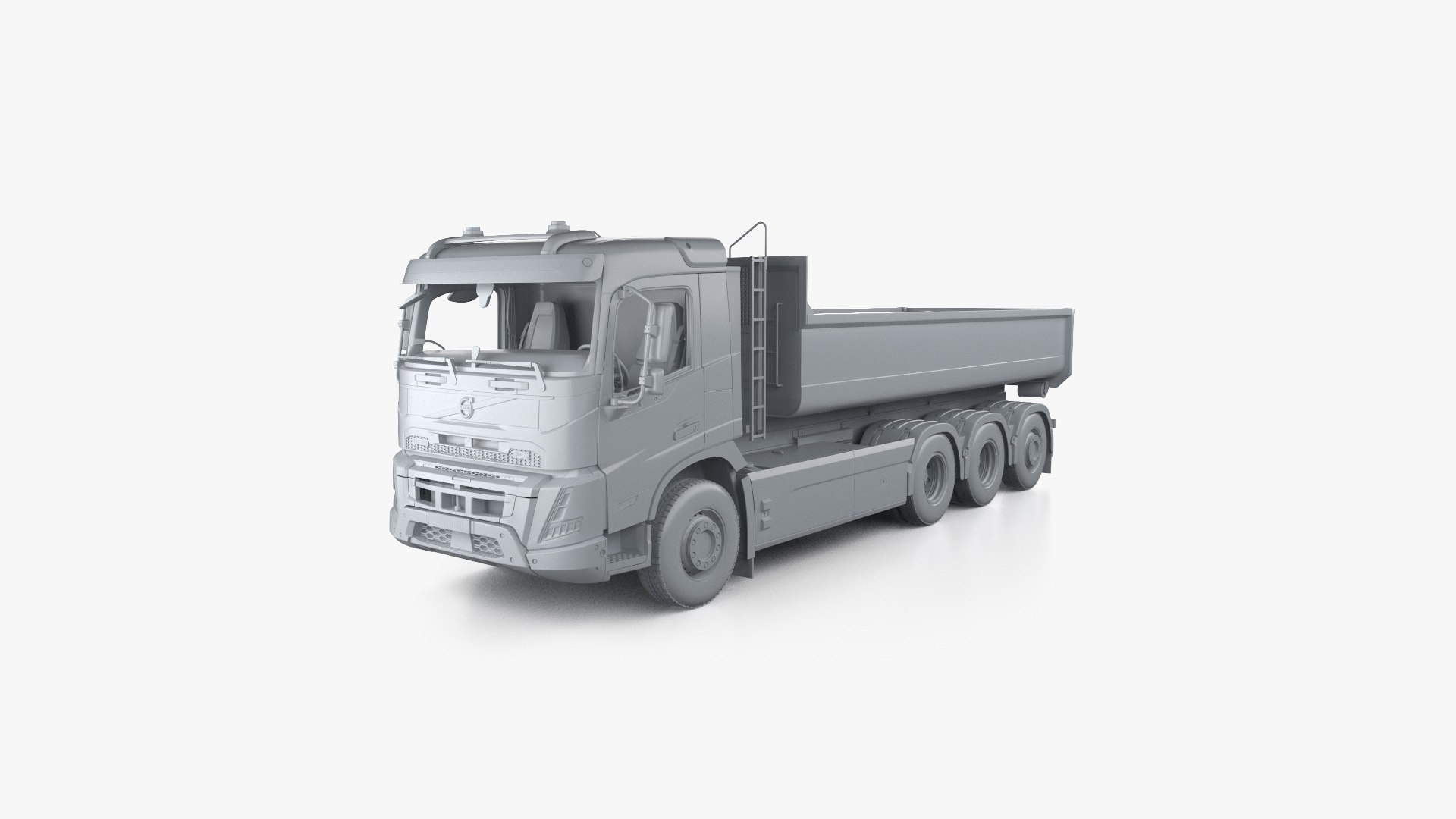 Volvo FMX Electric Tipper Truck with HQ interior 2020 3D model ...
