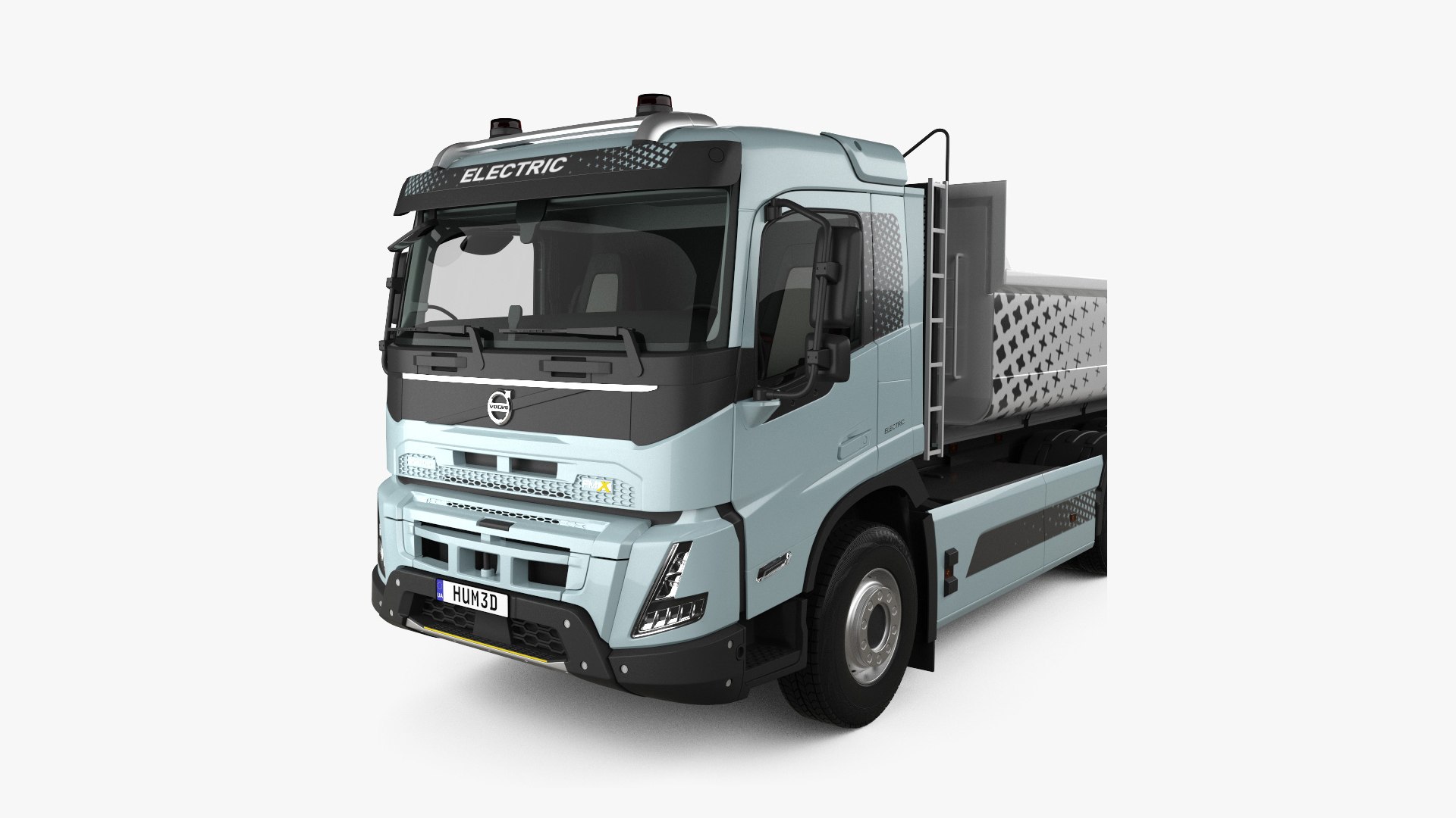 Volvo FMX Electric Tipper Truck with HQ interior 2020 3D model ...