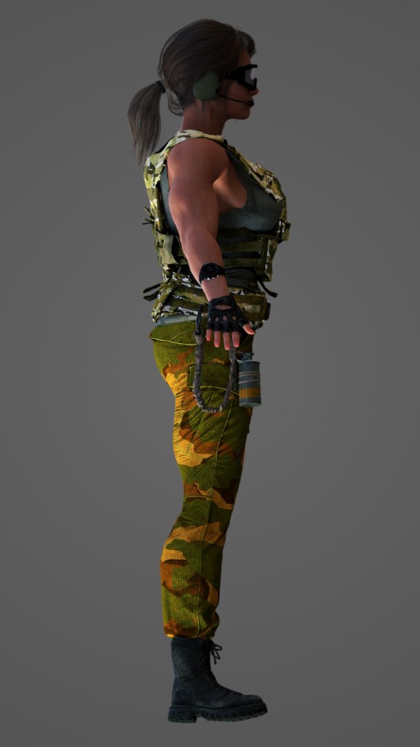 Female Military Soldier 3D - TurboSquid 2184494