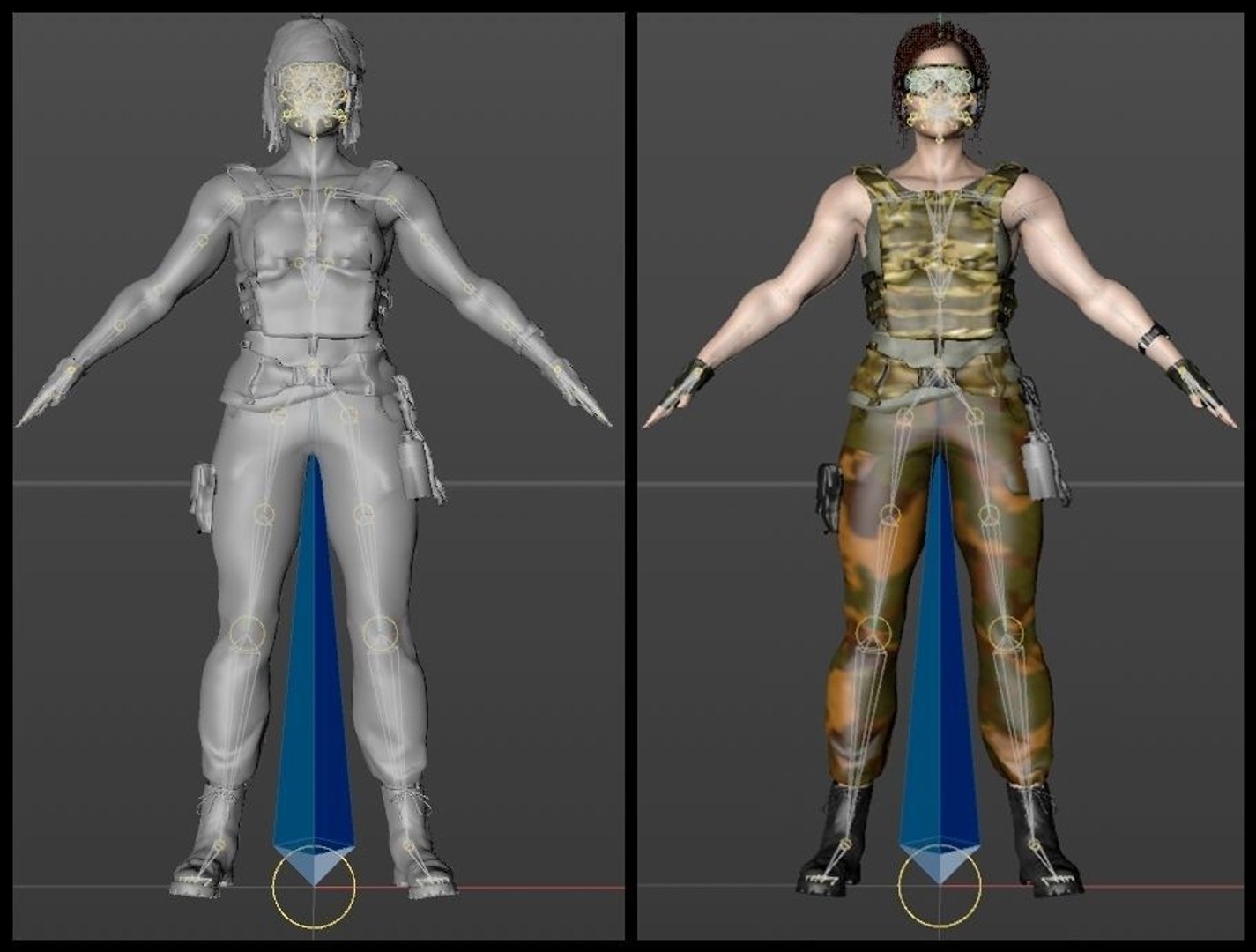 Female Military Soldier 3D - TurboSquid 2184494