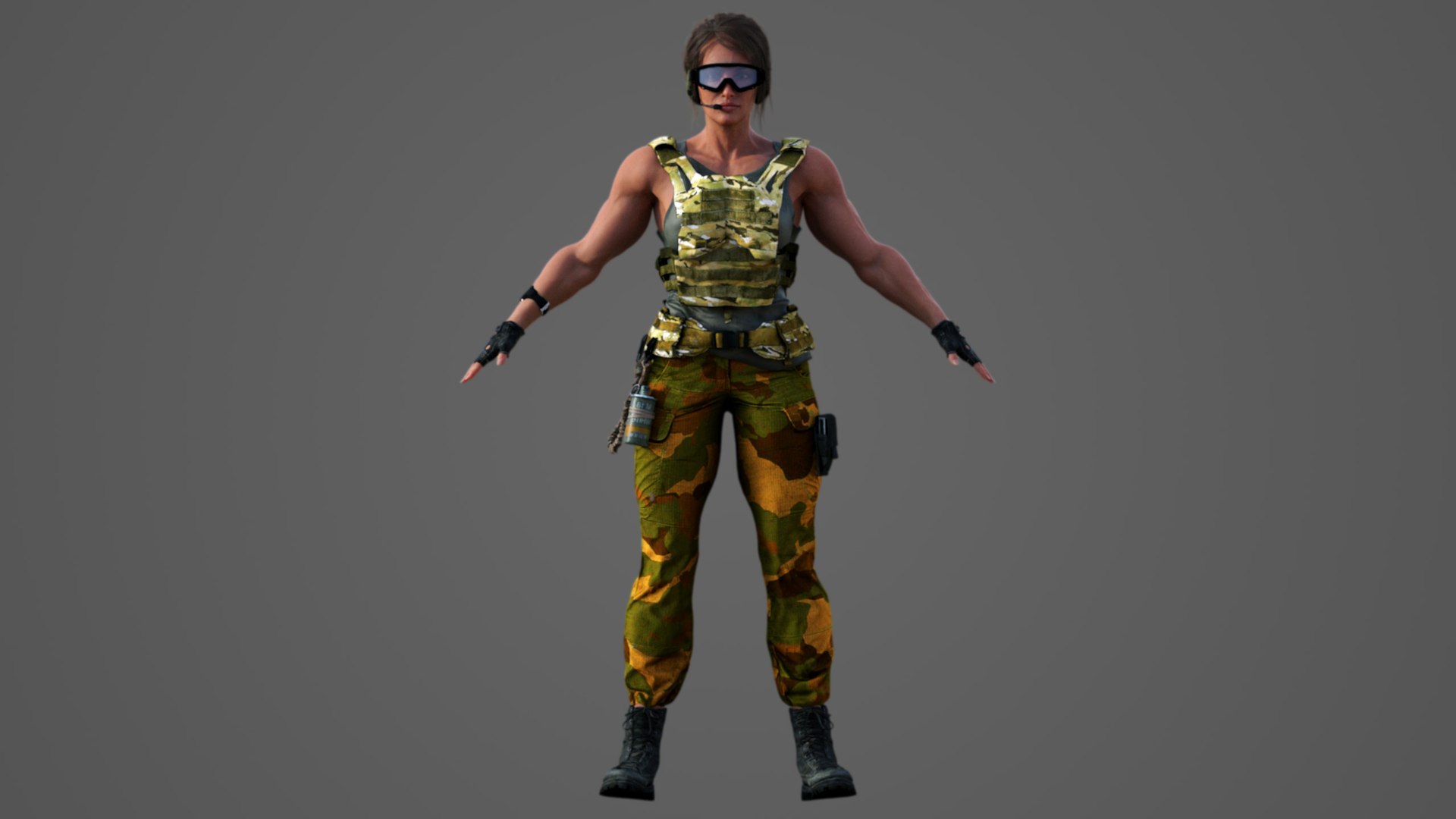 Female Military Soldier 3D - TurboSquid 2184494