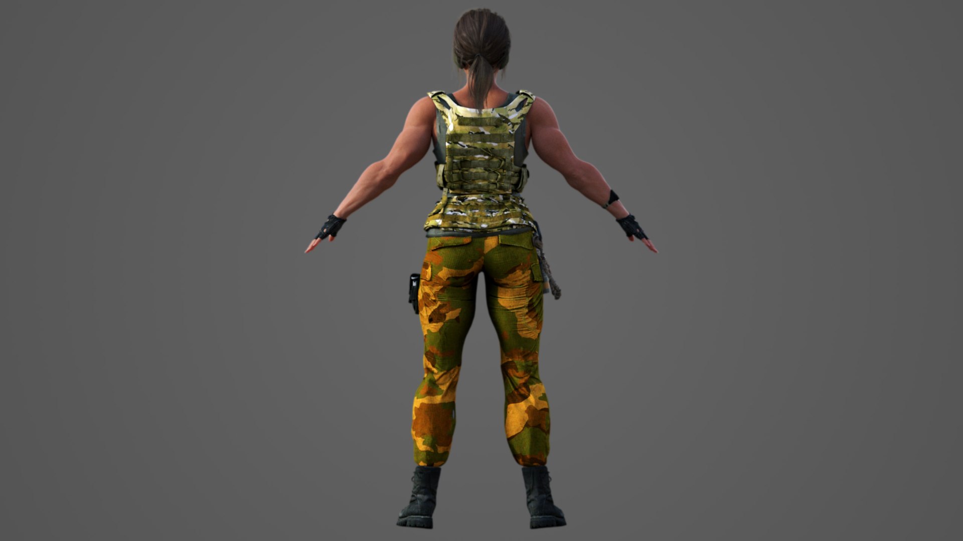 Female Military Soldier 3D - TurboSquid 2184494