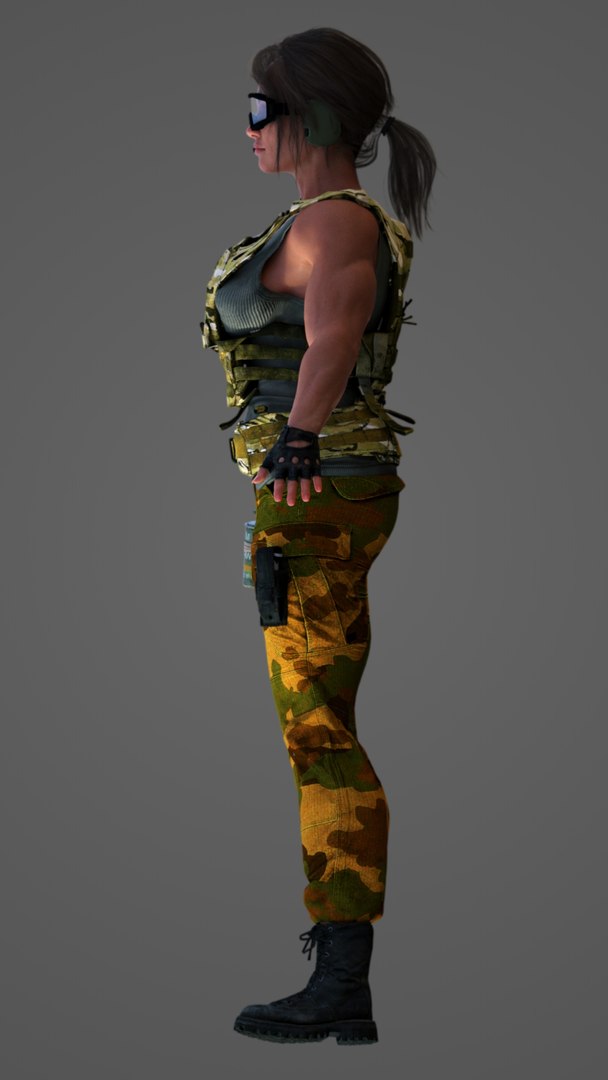 Female Military Soldier 3D - TurboSquid 2184494