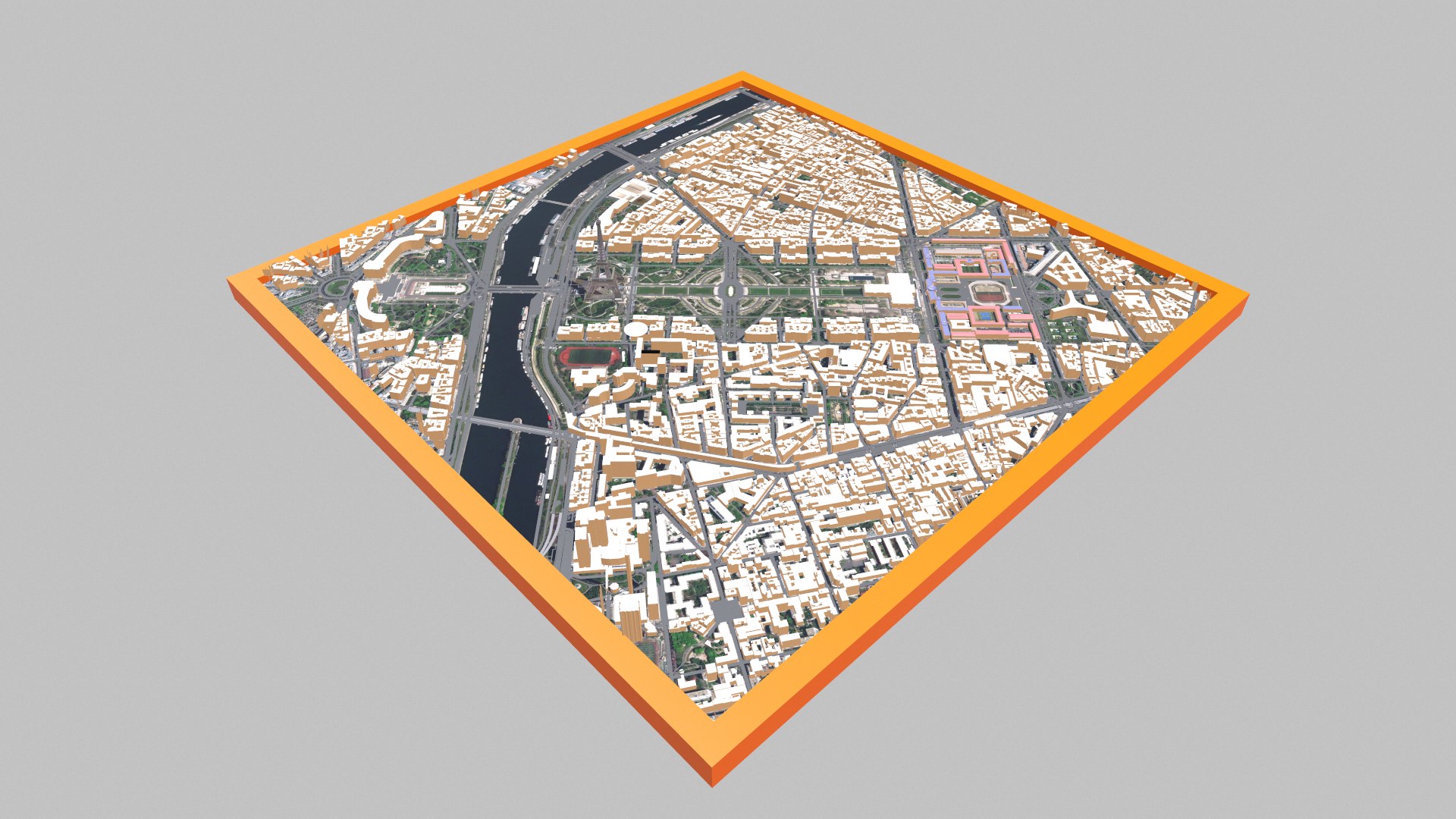 Cityscape Paris France 3D Model - TurboSquid 1918100