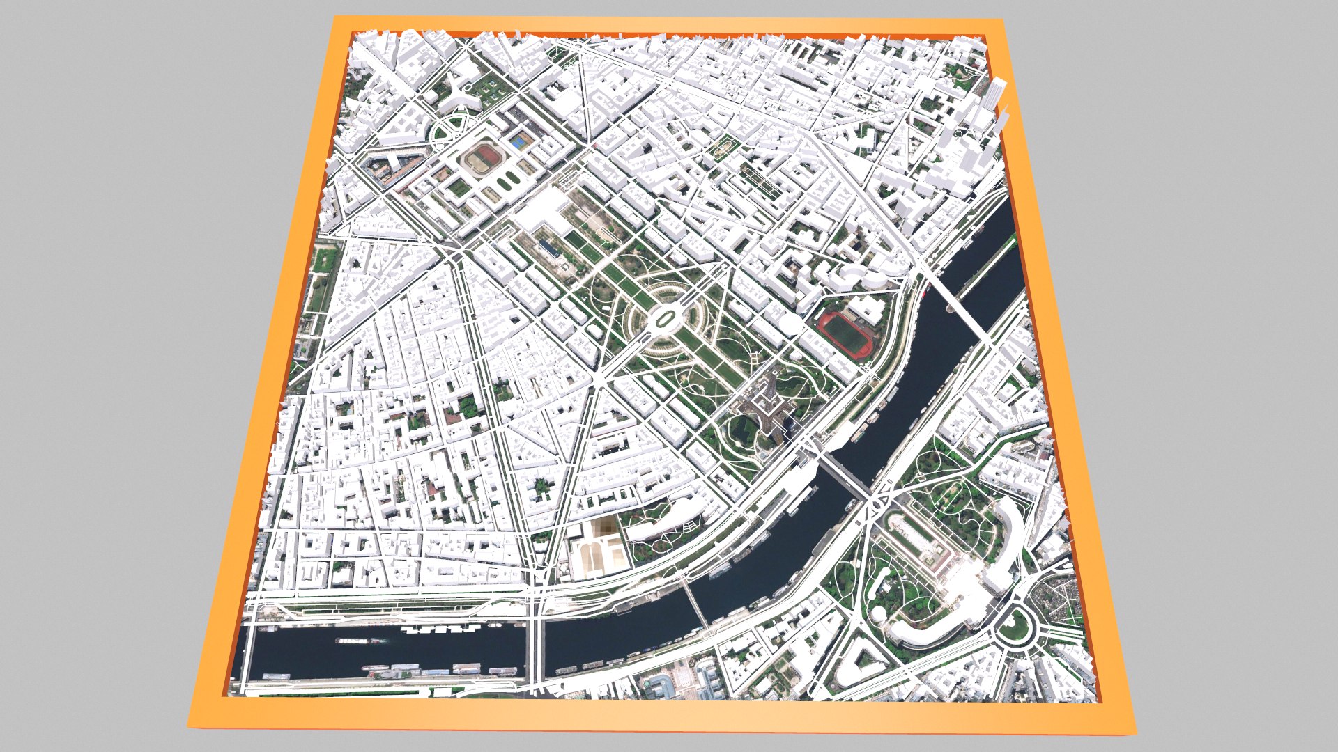 Cityscape Paris France 3D Model - TurboSquid 1918100