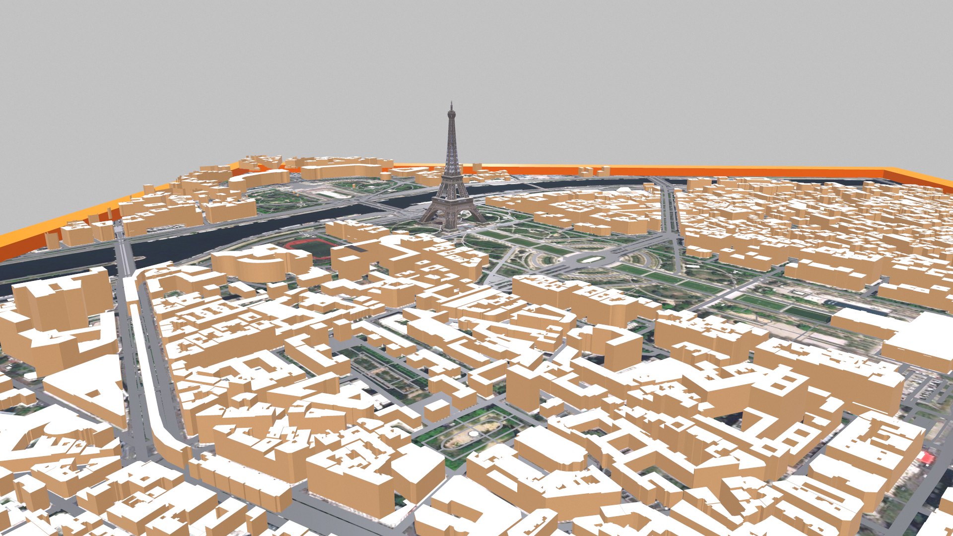 Cityscape Paris France 3D Model - TurboSquid 1918100
