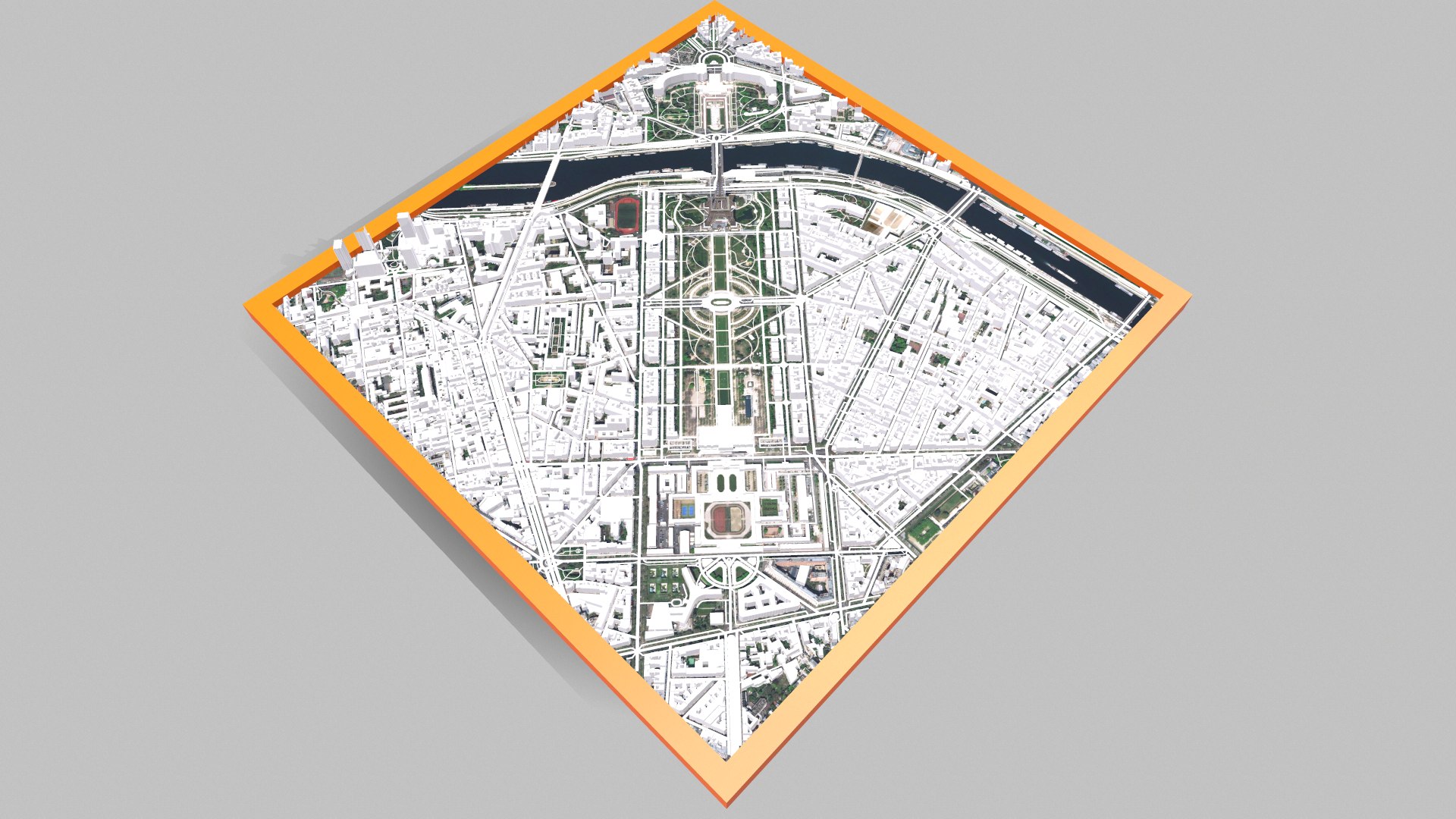 Cityscape Paris France 3D Model - TurboSquid 1918100