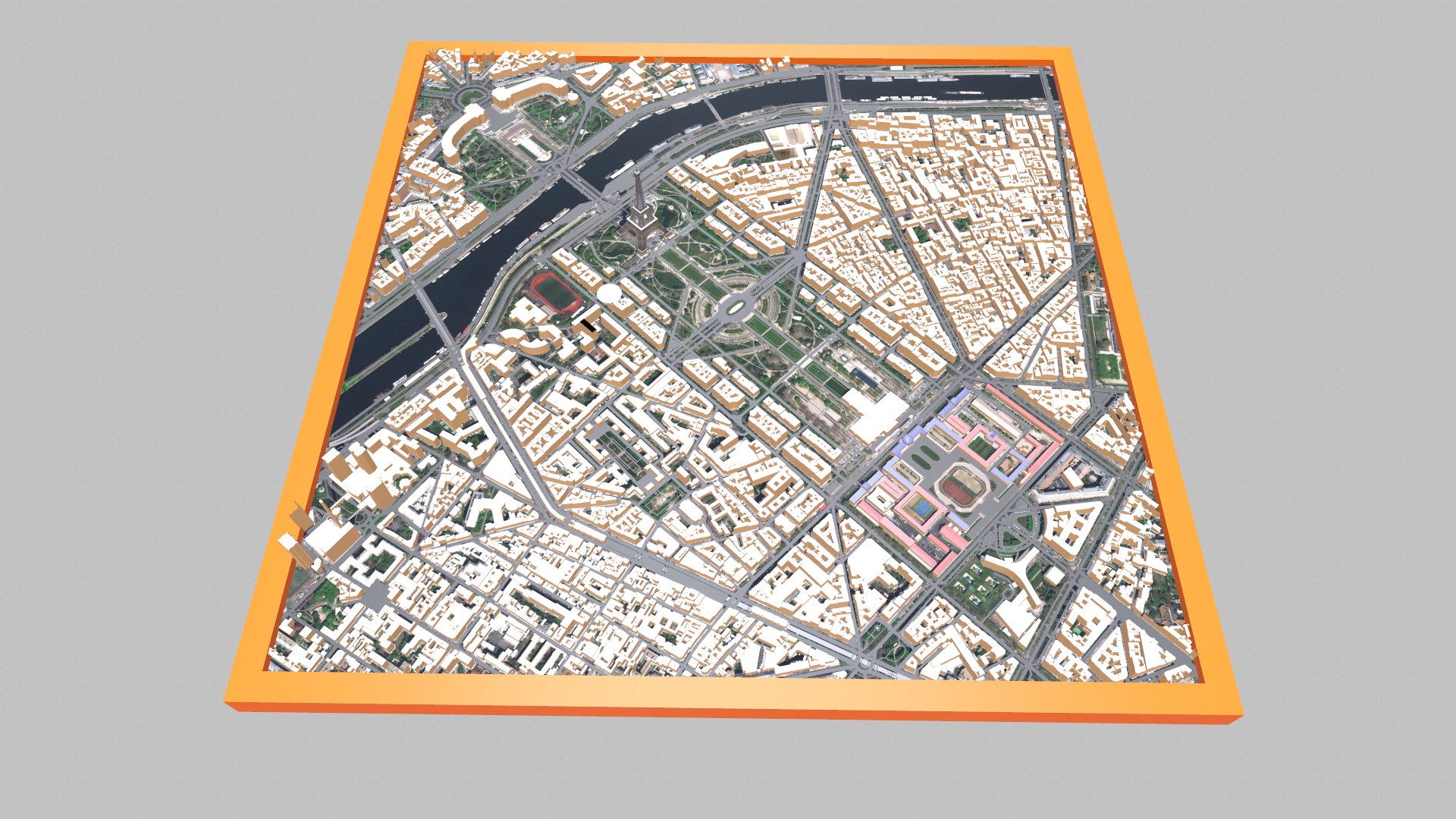 Cityscape Paris France 3D Model - TurboSquid 1918100