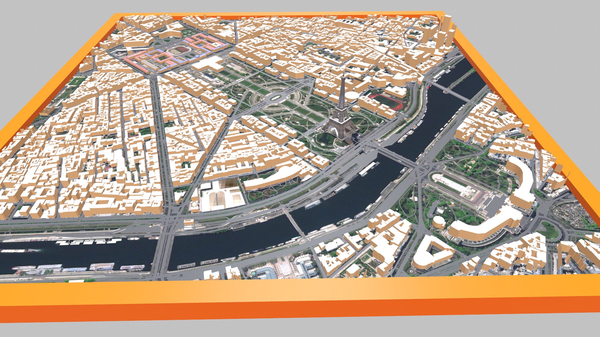 Cityscape Paris France 3D Model - TurboSquid 1918100