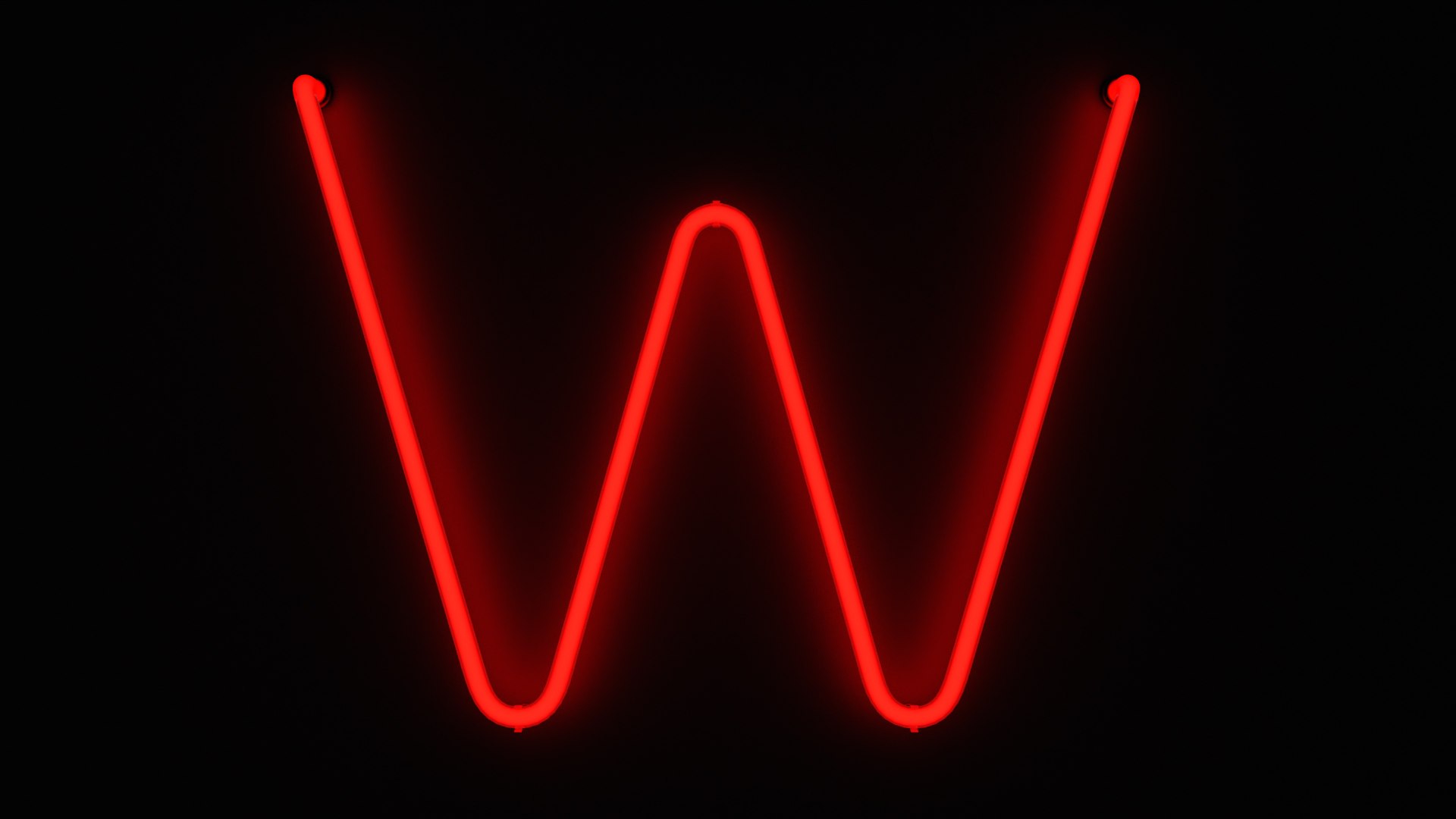 3D Neon Red Alphabet W - TurboSquid 2162268