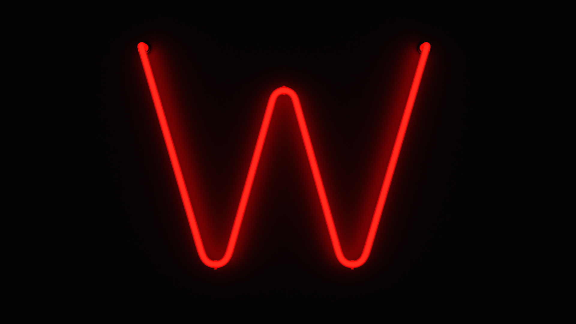 3D Neon Red Alphabet W - TurboSquid 2162268