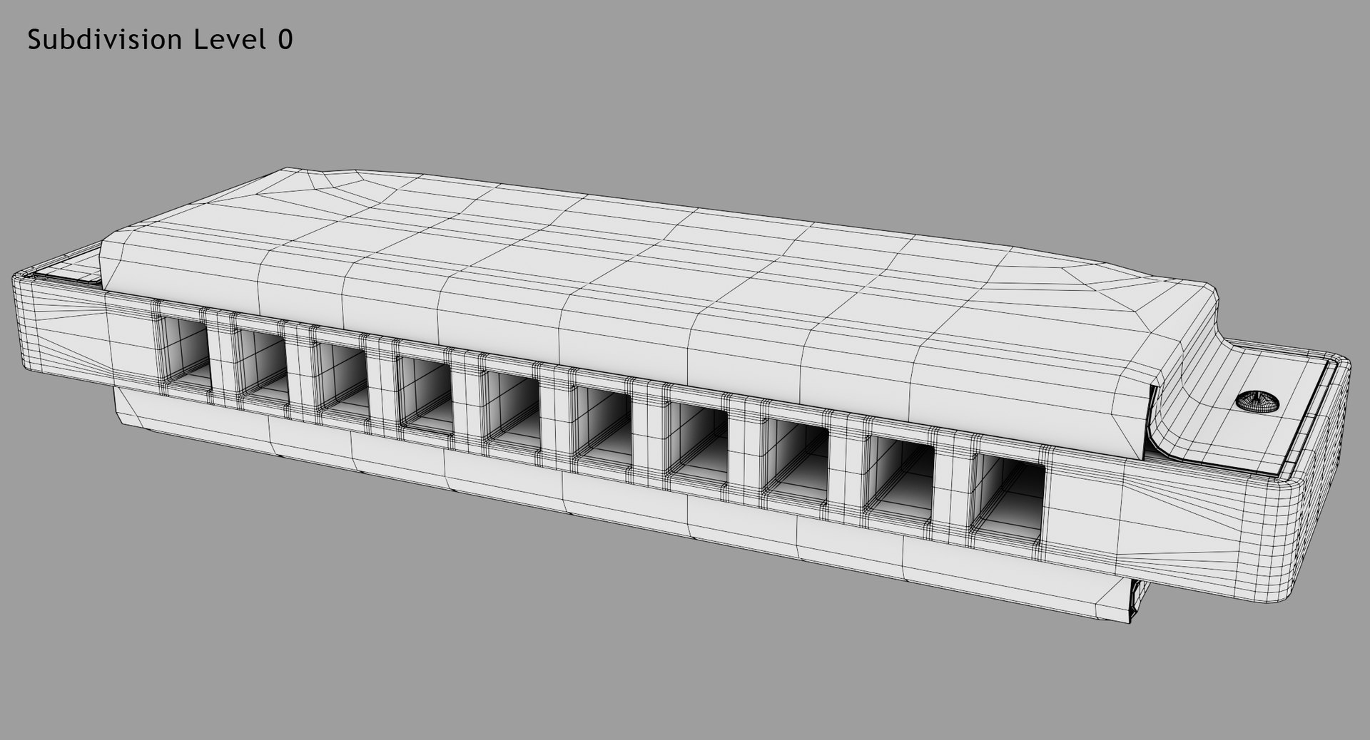 Harmonica Instrument Music 3D Model - TurboSquid 1527659