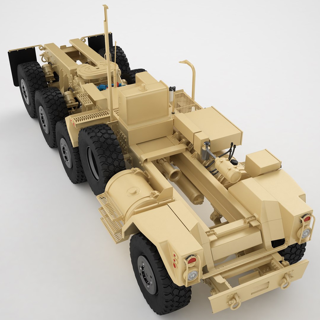 Military Semi Truck Chassis 01 3D model - TurboSquid 2174548