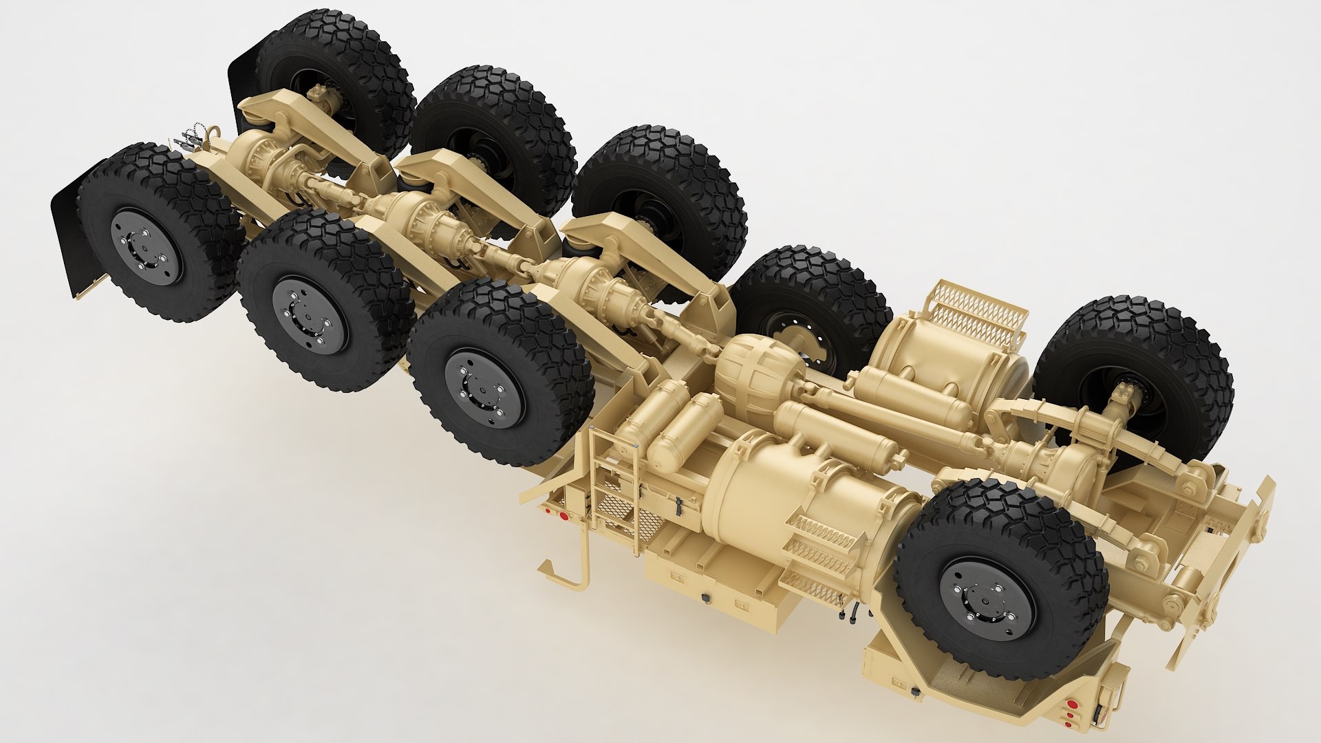 Military Semi Truck Chassis 01 3D model - TurboSquid 2174548