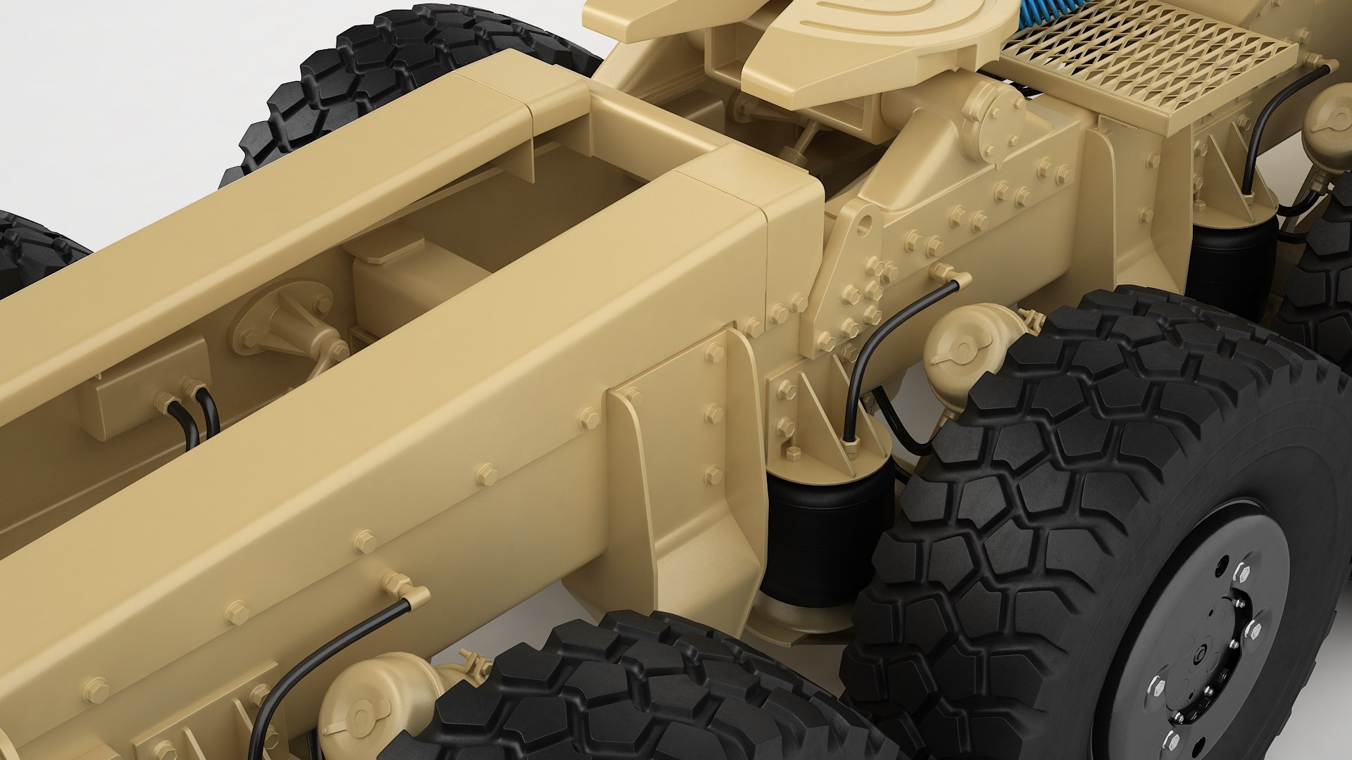 Military Semi Truck Chassis 01 3D model - TurboSquid 2174548