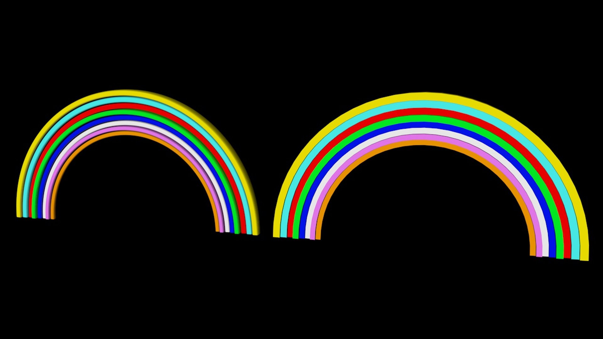 Rainbow color 3D model - TurboSquid 1412750